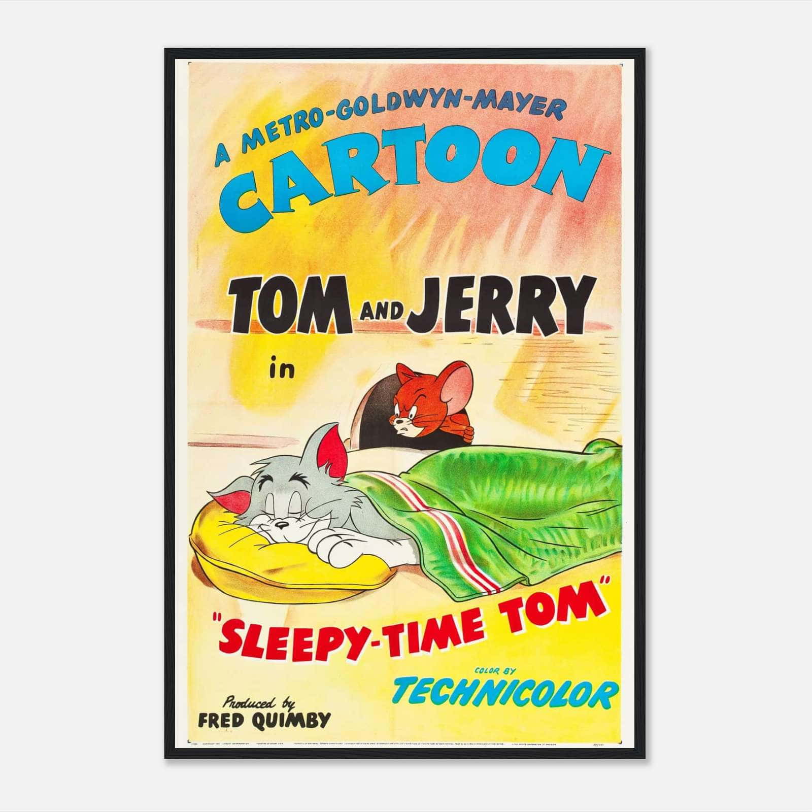 Sleepy-Time Tom (1951) Movie Poster Print - Citiesbox