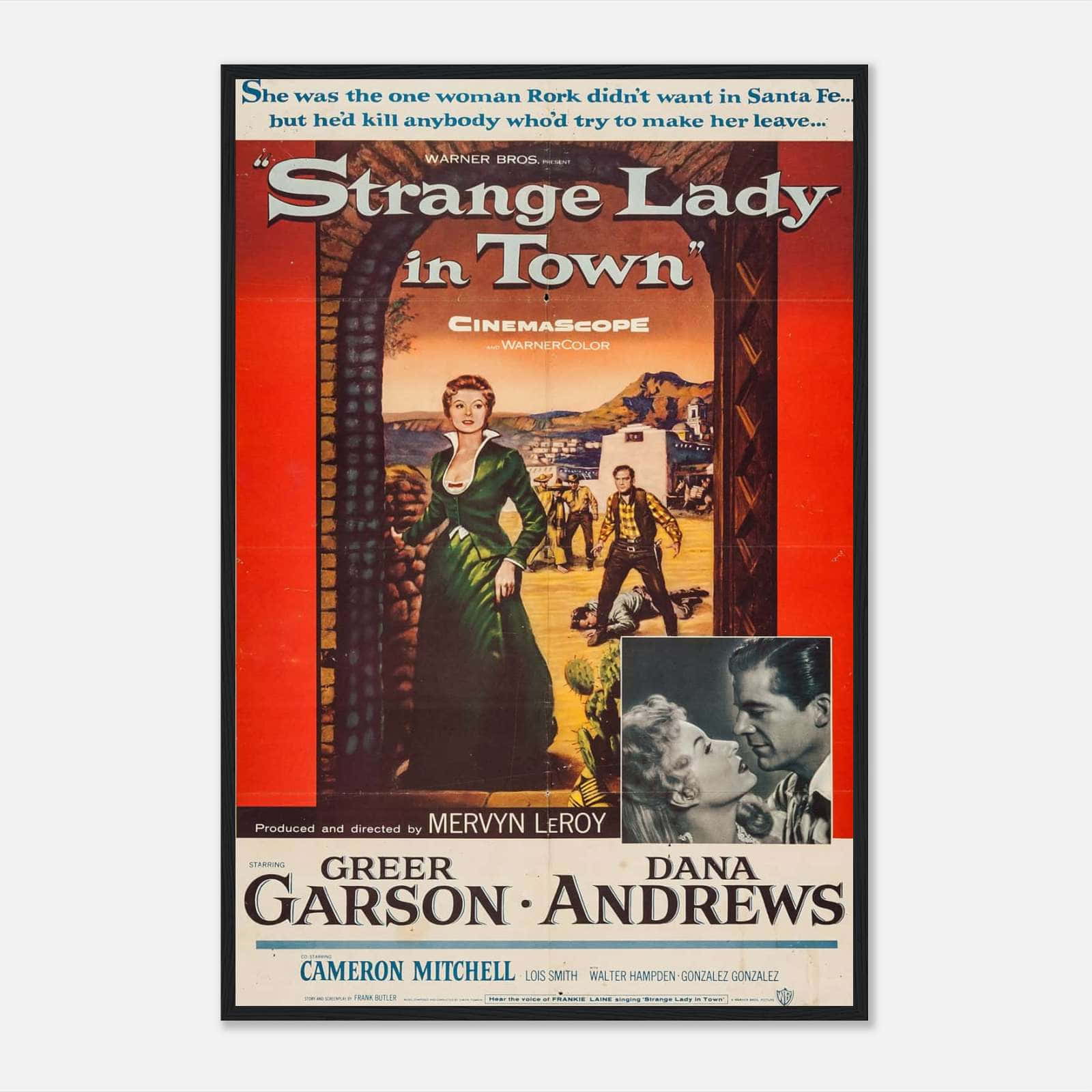 Strange Lady in Town (1955) Movie Poster Print - Citiesbox