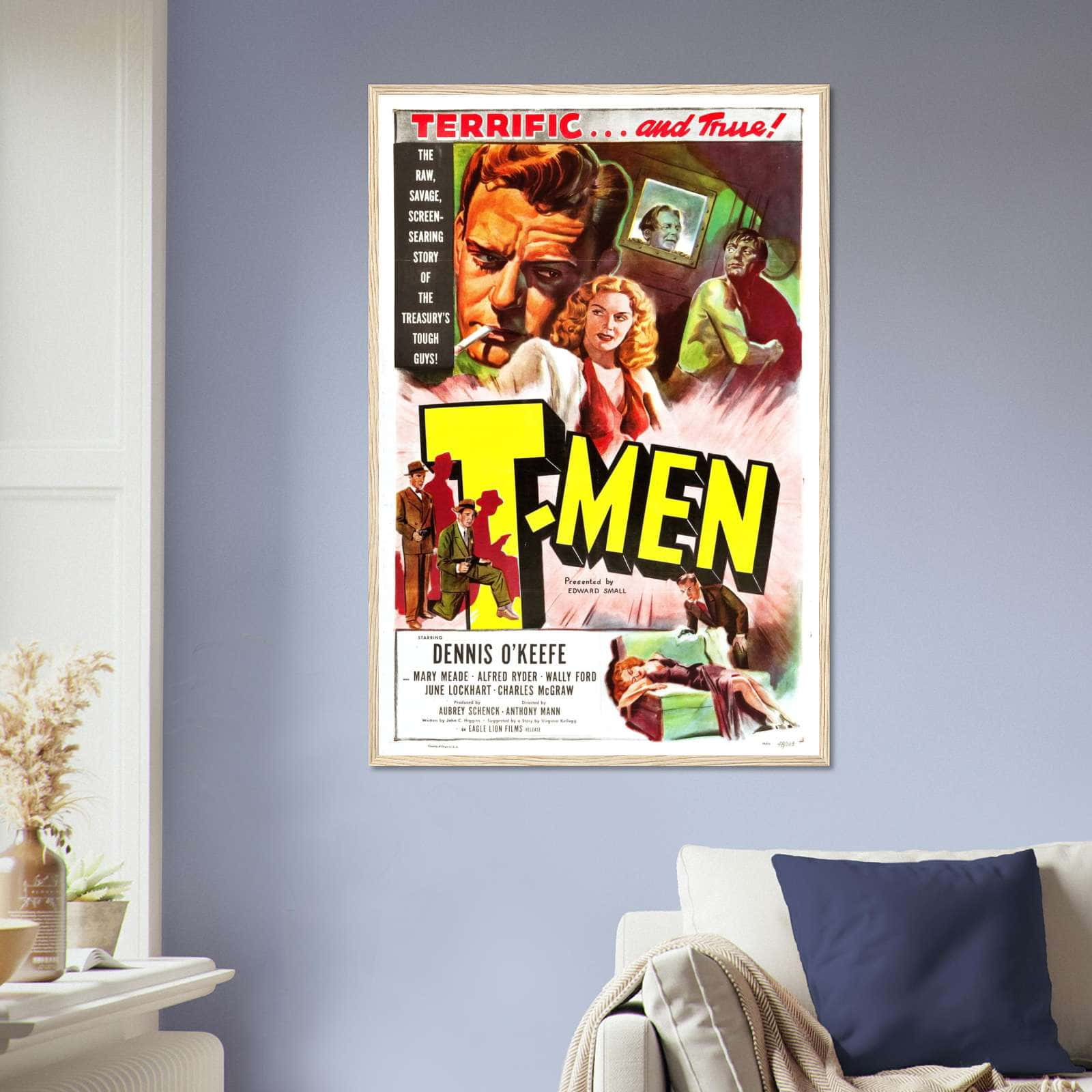 T-Men (1947) Movie Poster Print - Citiesbox