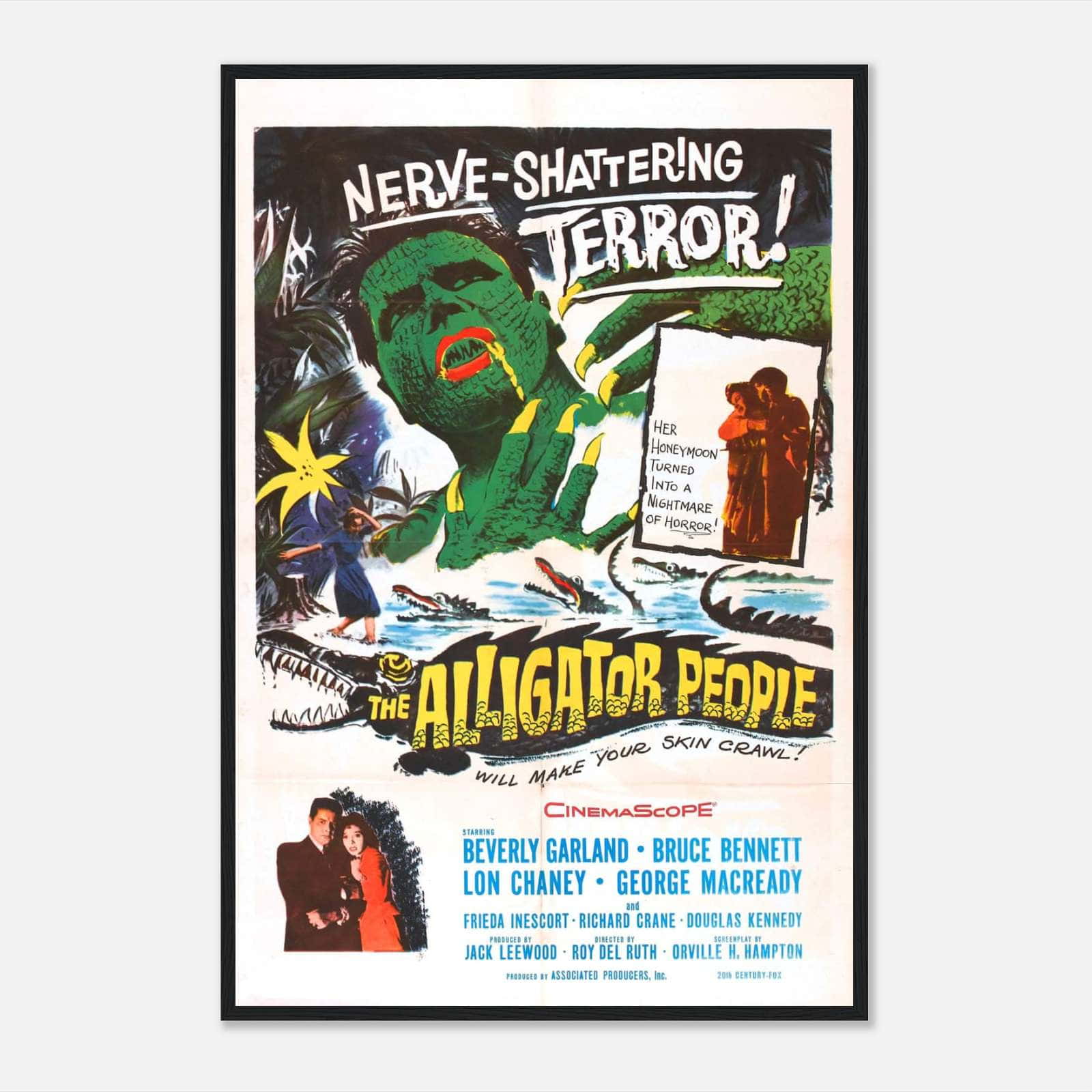 The Alligator People (1959) Movie Poster Print - Citiesbox