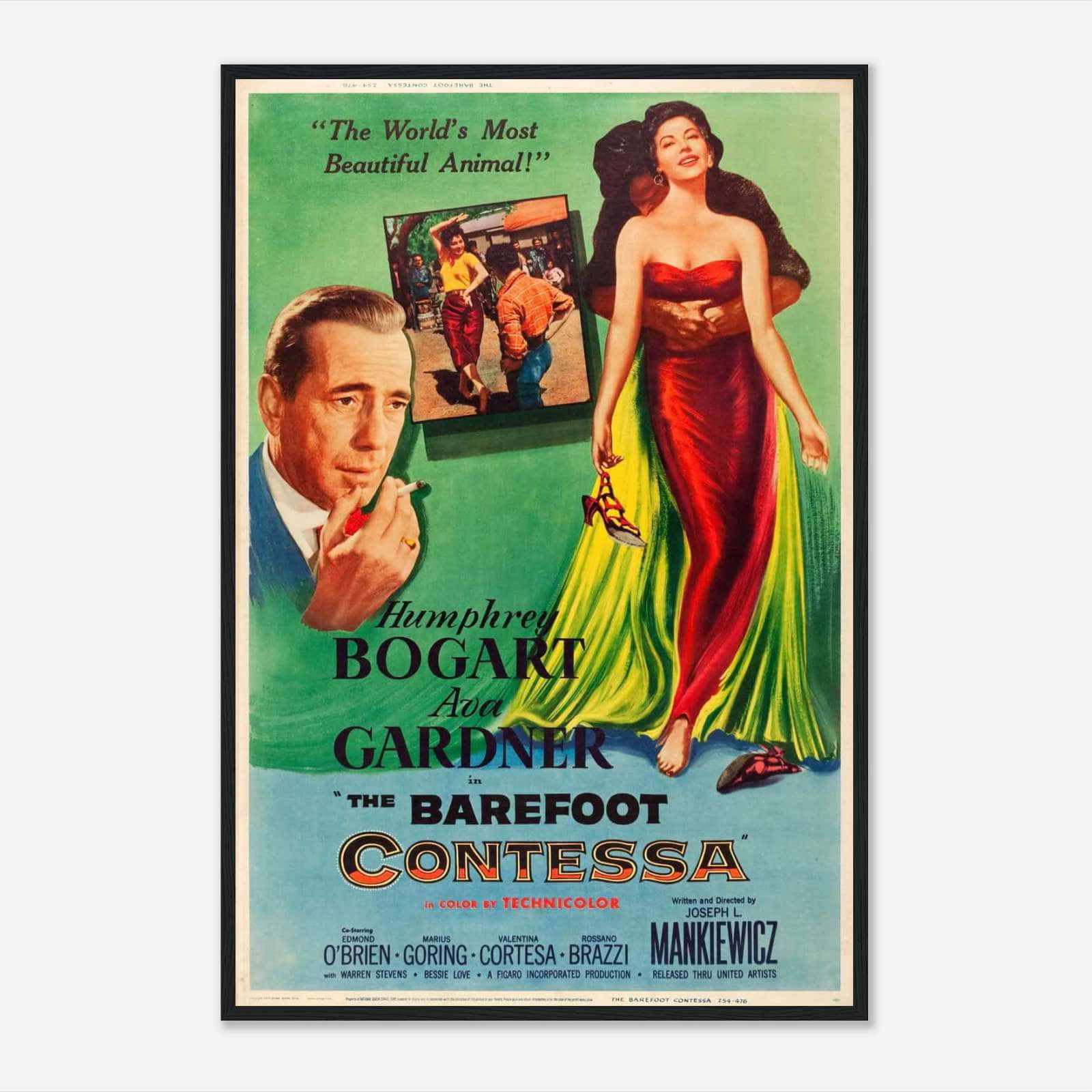The Barefoot Contessa (1954) Movie Poster Print - Citiesbox