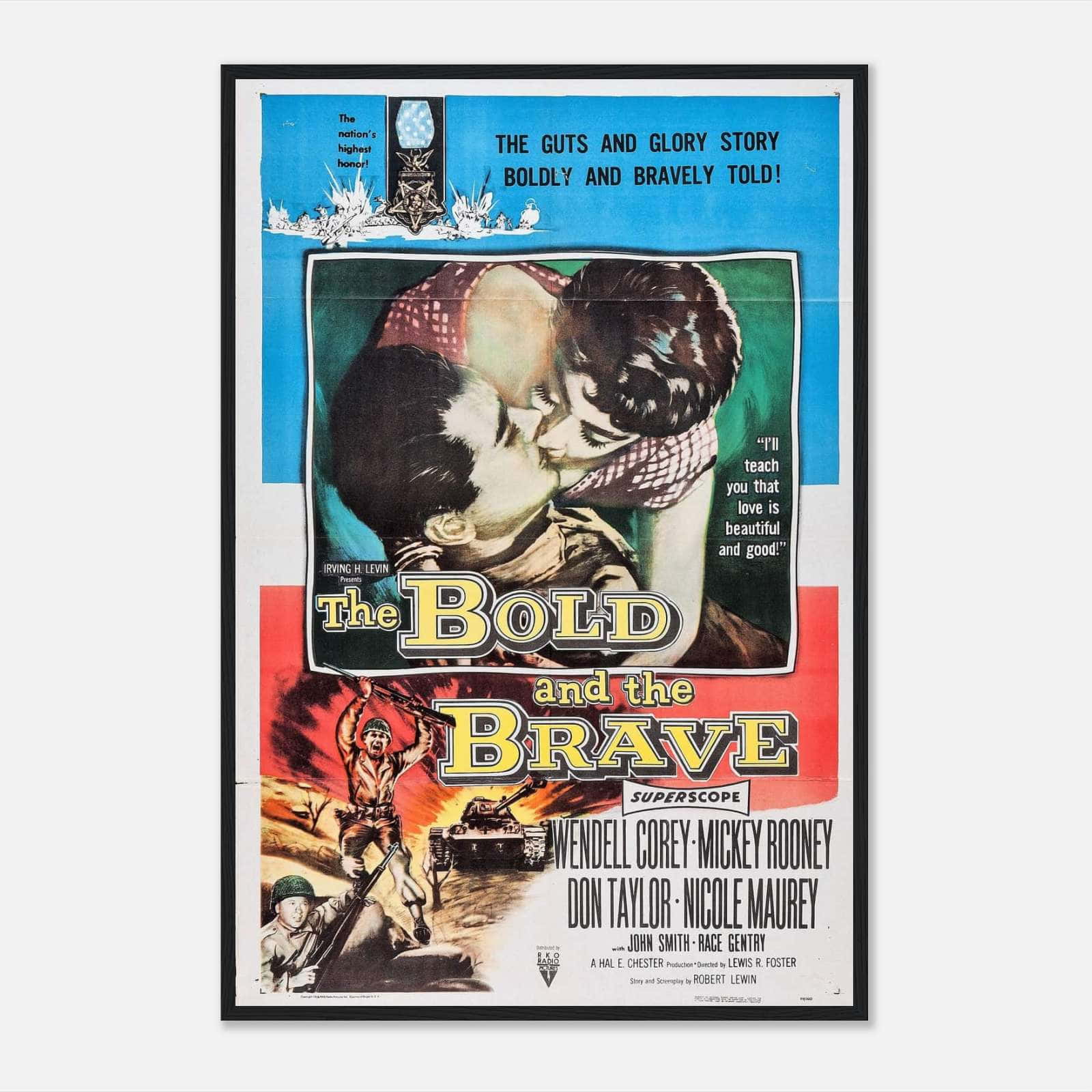 The Bold and the Brave (1956) Movie Poster Print - Citiesbox