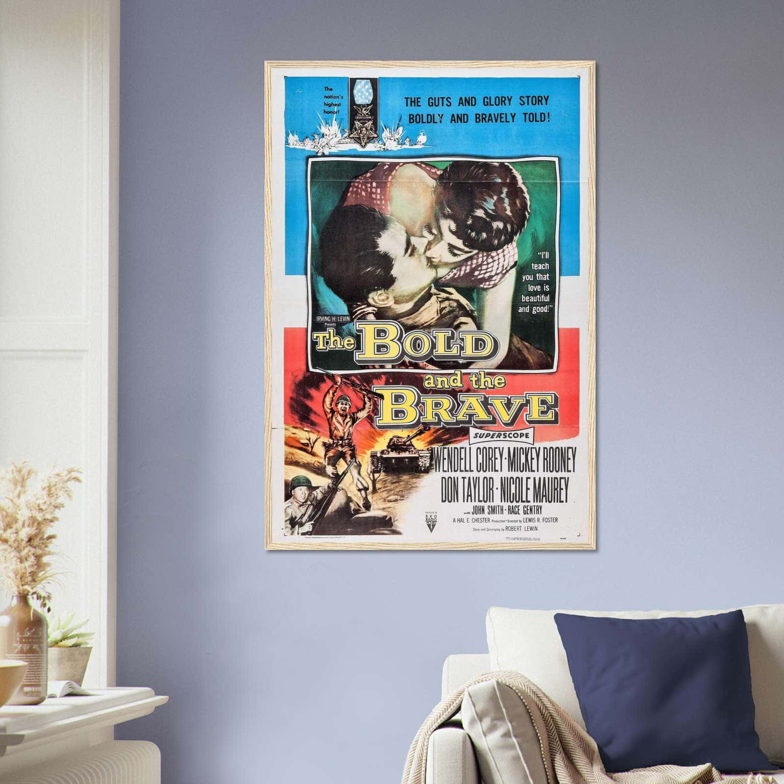 The Bold and the Brave (1956) Movie Poster Print - Citiesbox