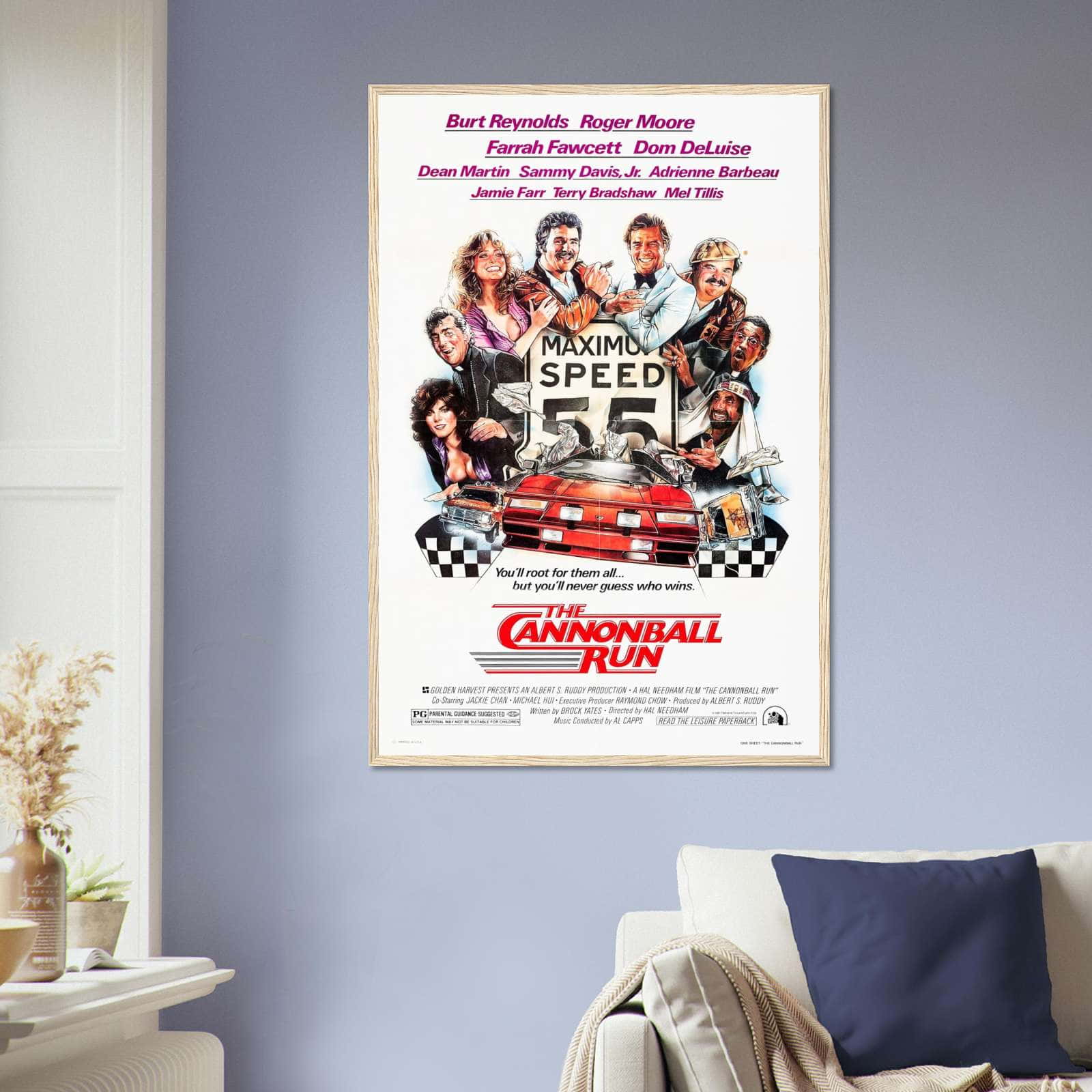 The Cannonball Run (1981) Movie Poster Print - Citiesbox