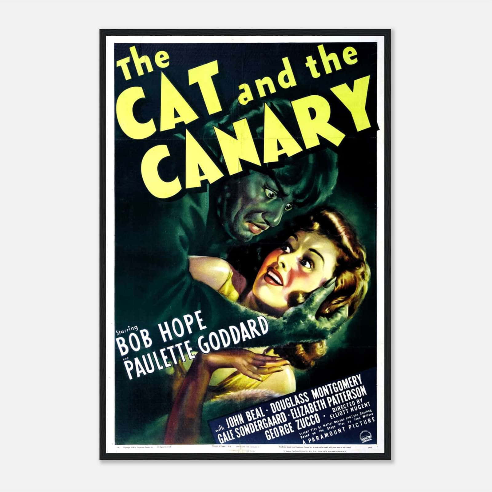 The Cat and the Canary (1939) Movie Poster Print - Citiesbox