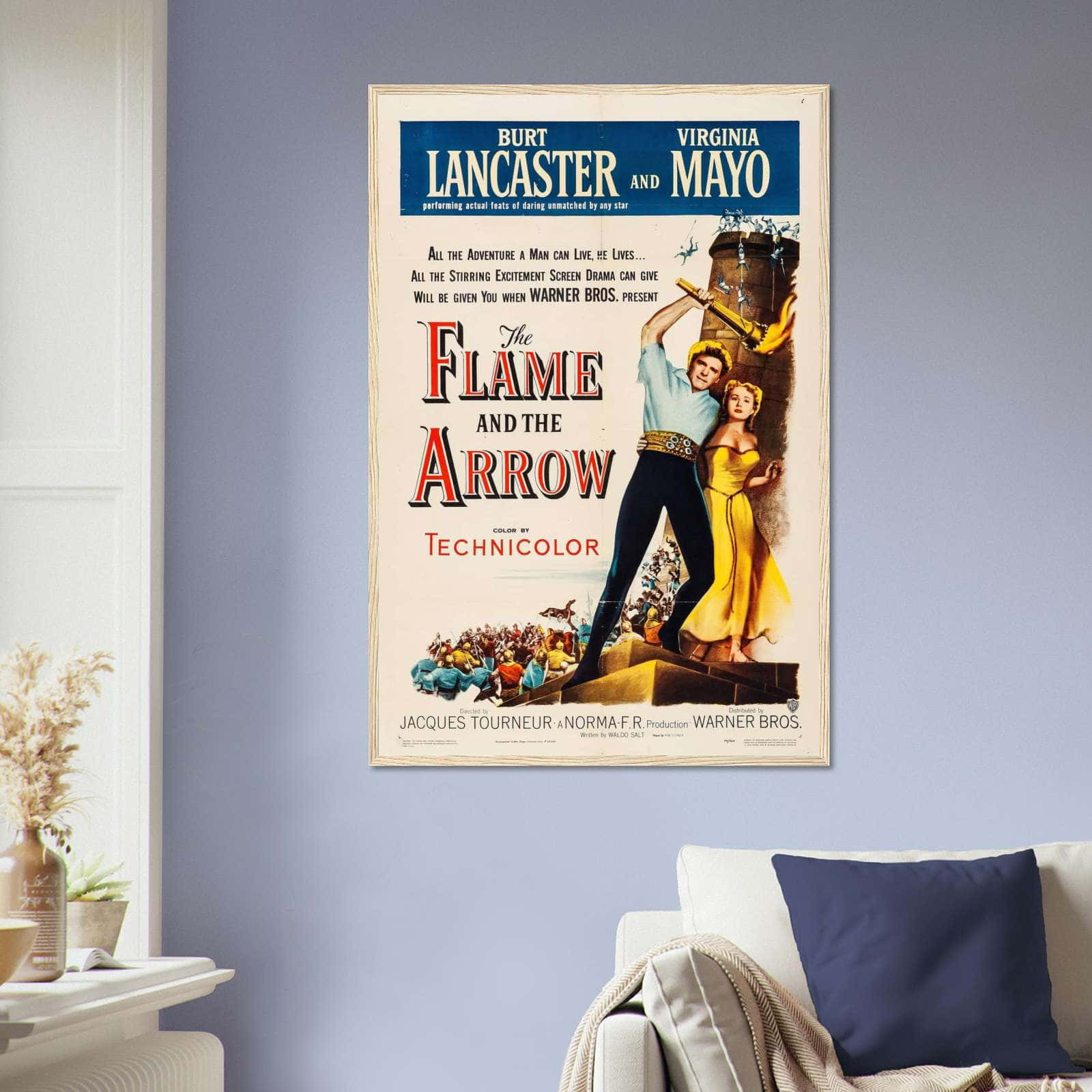 The Flame and the Arrow (1950) Movie Poster Print - Citiesbox