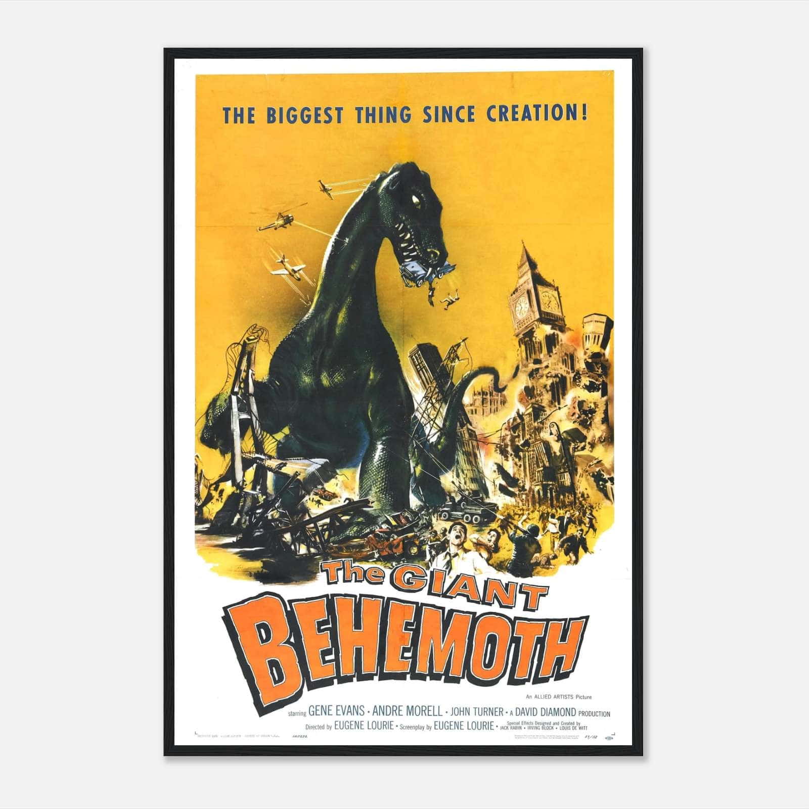 The Giant Behemoth (1959) Movie Poster Print - Citiesbox