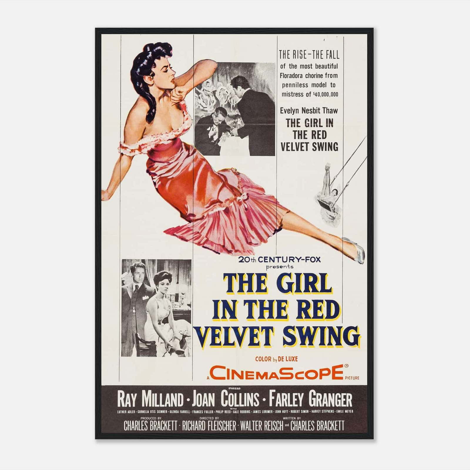 The Girl in the Red Velvet Swing (1955) Movie Poster Print - Citiesbox