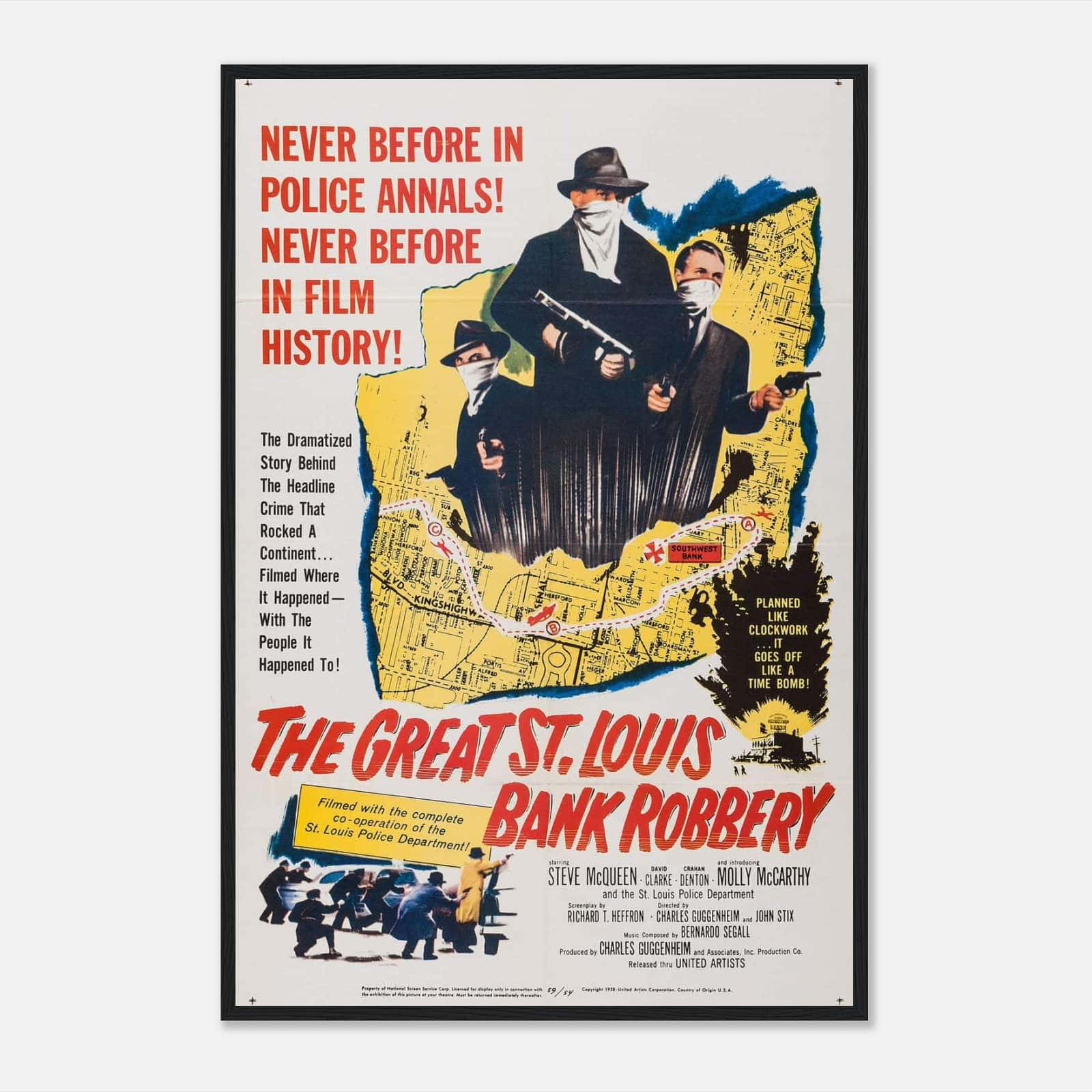 The Great St. Louis Bank Robbery (1959) Movie Poster Print - Citiesbox