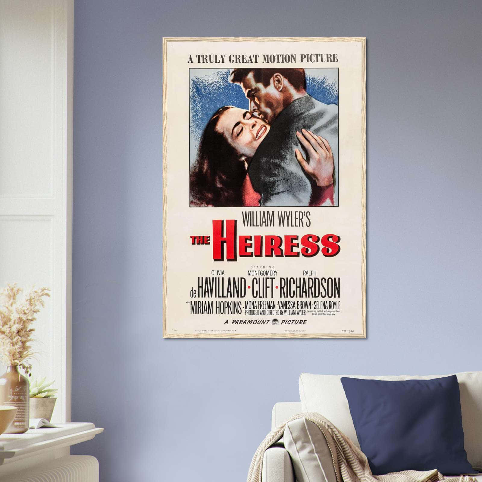 The Heiress (1949) Movie Poster Print - Citiesbox