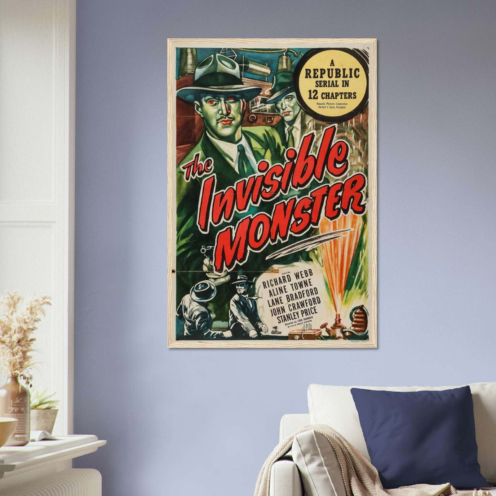The Invisible Monster (1950) Movie Poster Print - Citiesbox