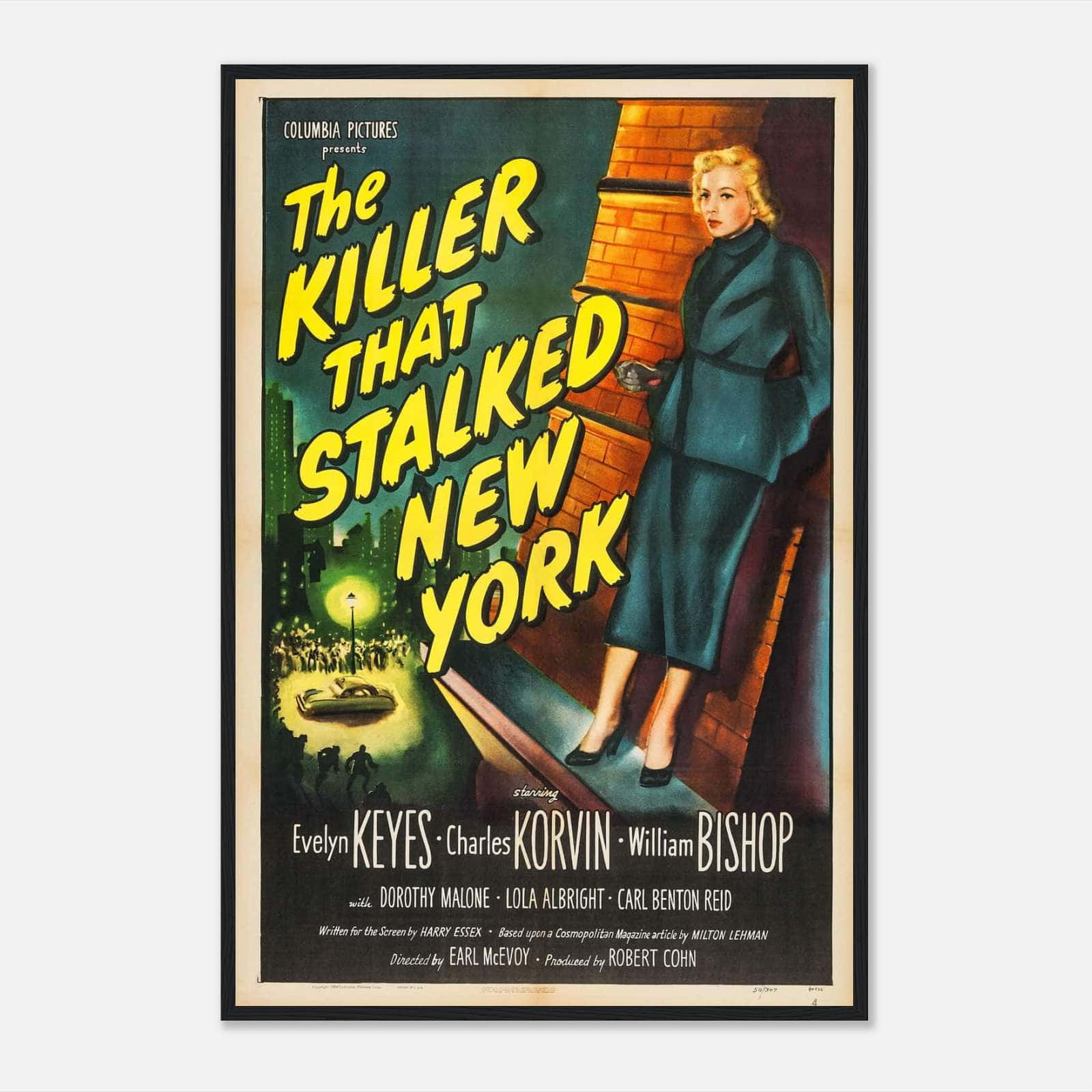 The Killer That Stalked New York (1950) Movie Poster Print - Citiesbox