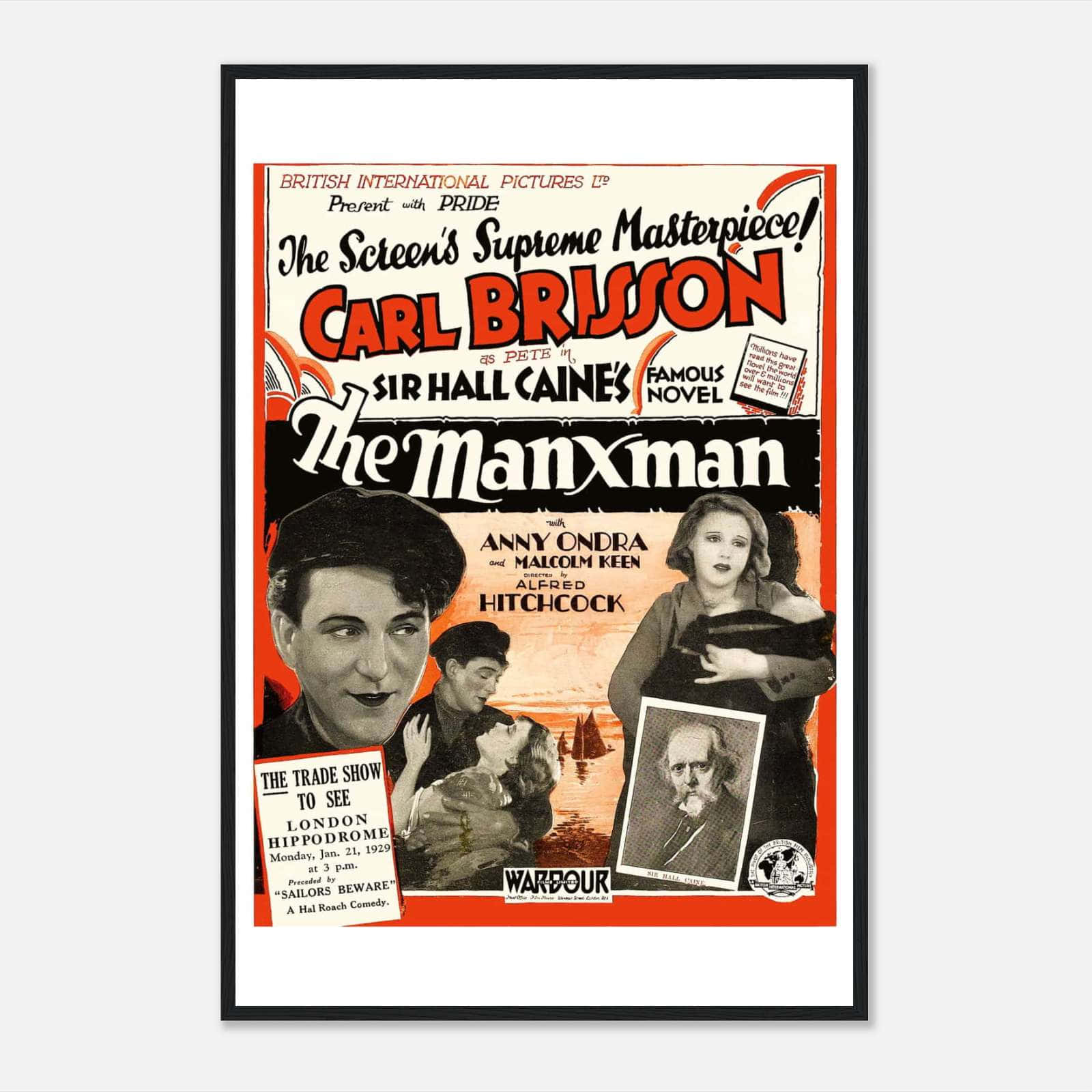 The Manxman (1929) Movie Poster Print - Citiesbox