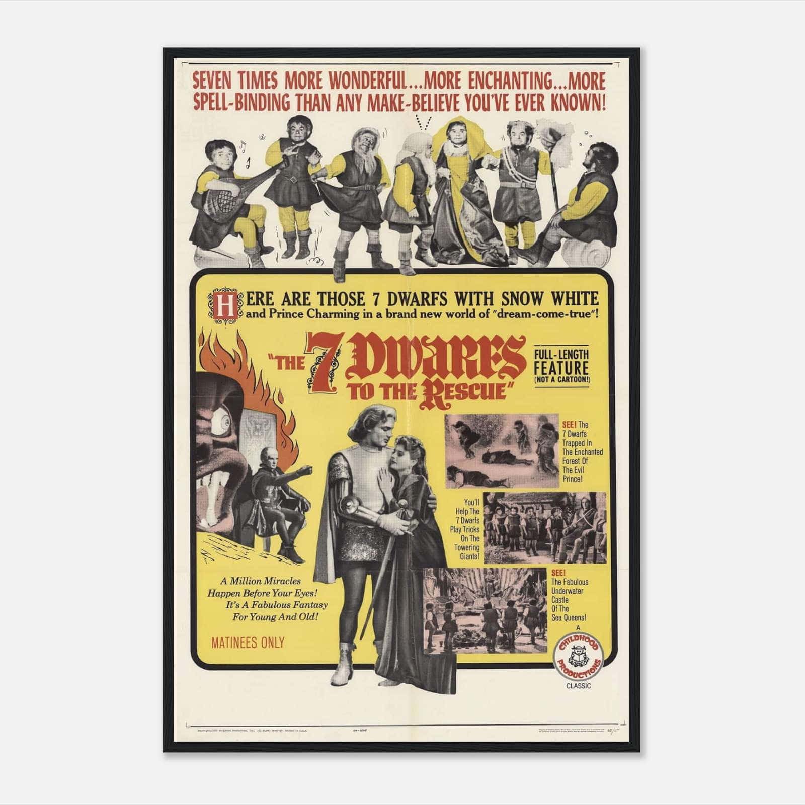 The Seven Dwarfs to the Rescue (1951) Movie Poster Print - Citiesbox