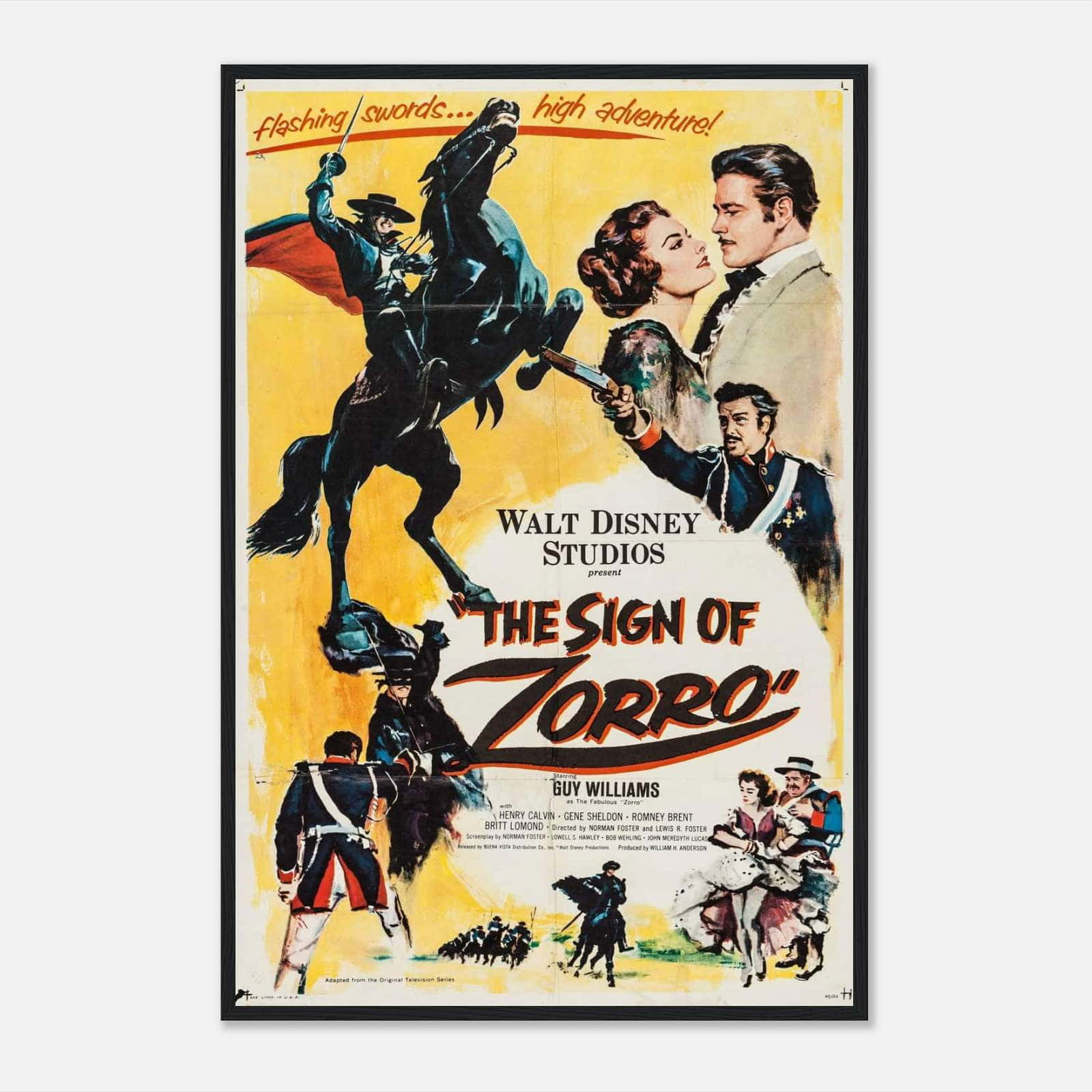 The Sign of Zorro (1958) Movie Poster Print - Citiesbox