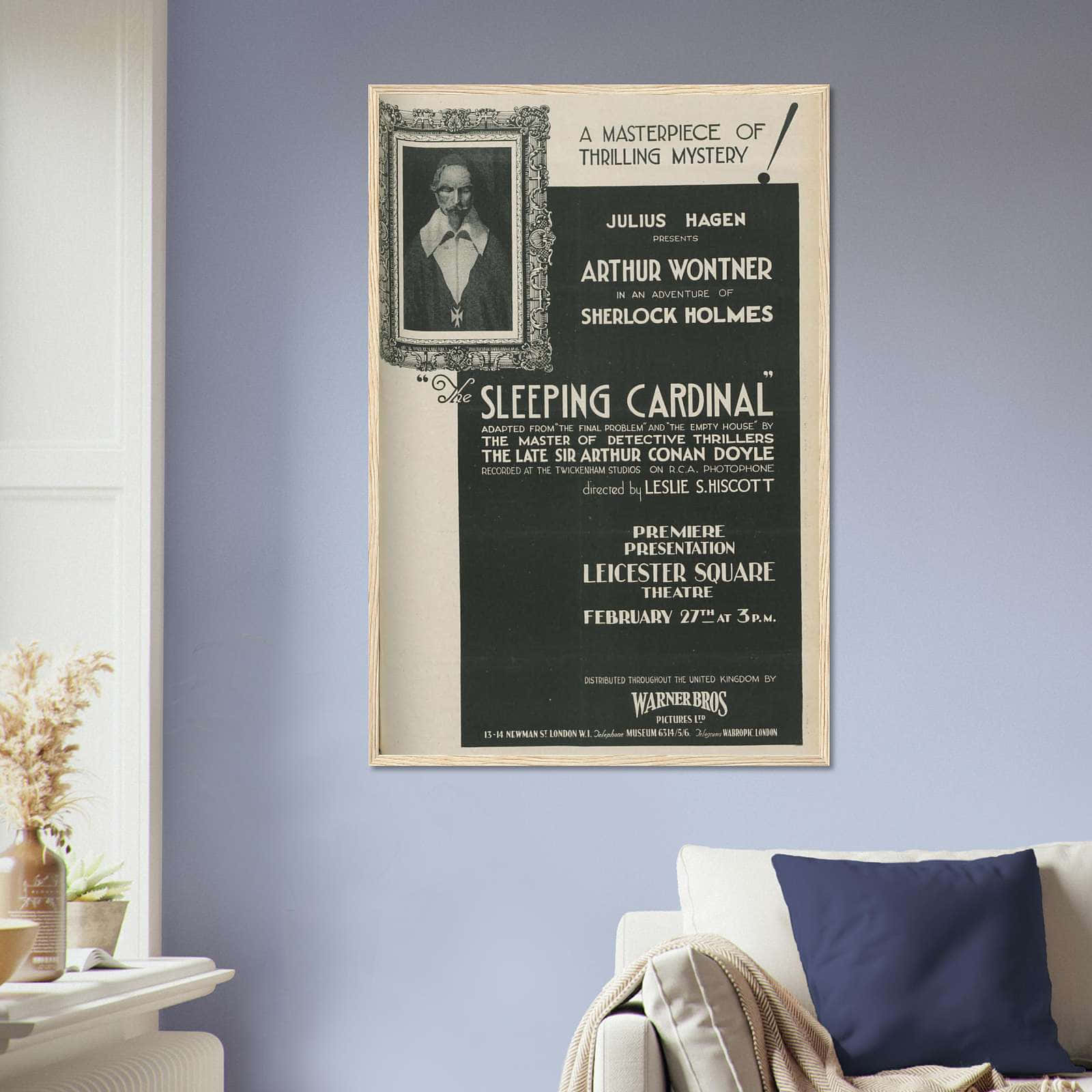 The Sleeping Cardinal (1931) Movie Poster Print - Citiesbox