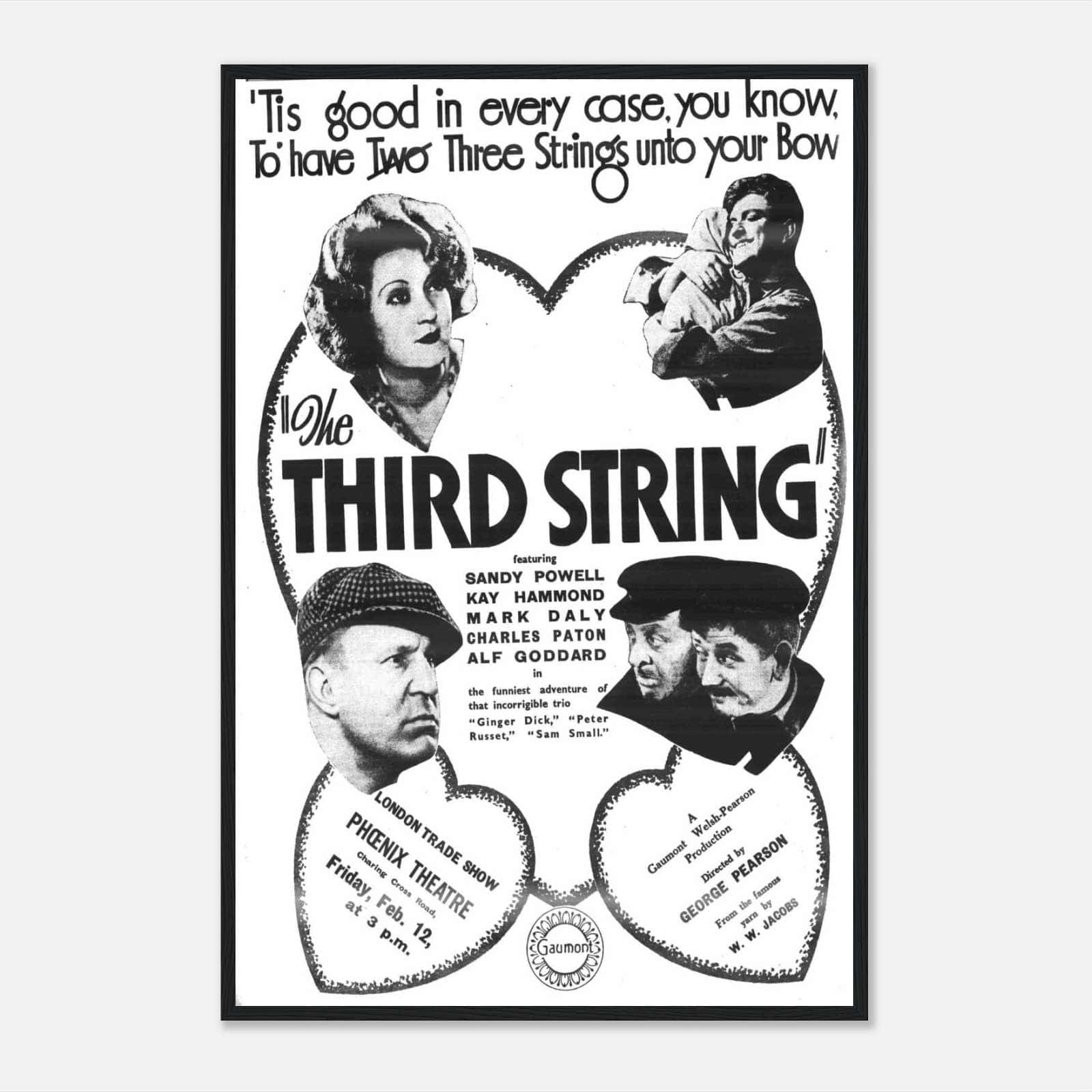 The Third String (1932) Movie Poster Print - Citiesbox