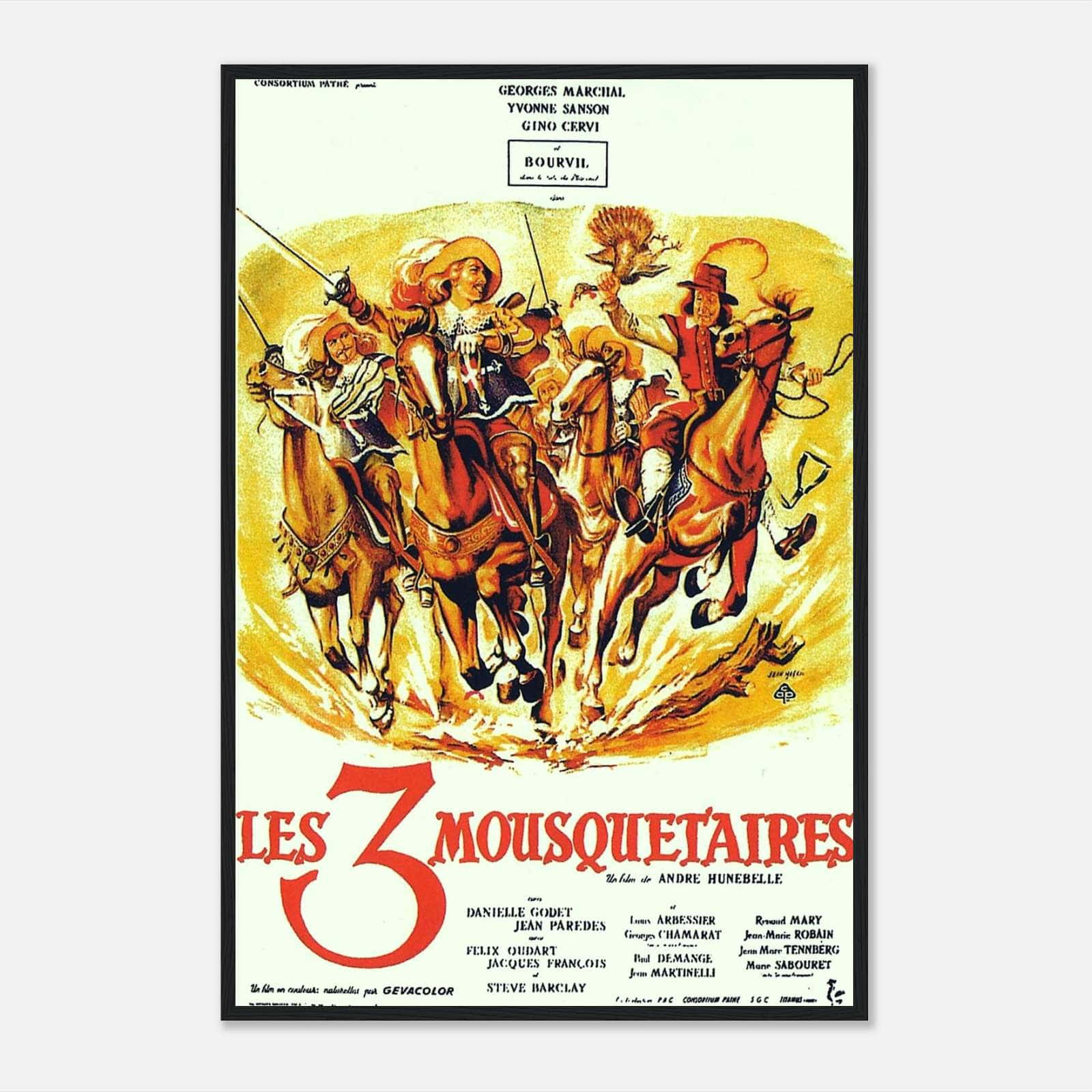 The Three Musketeers (1953) Movie Poster Print - Citiesbox