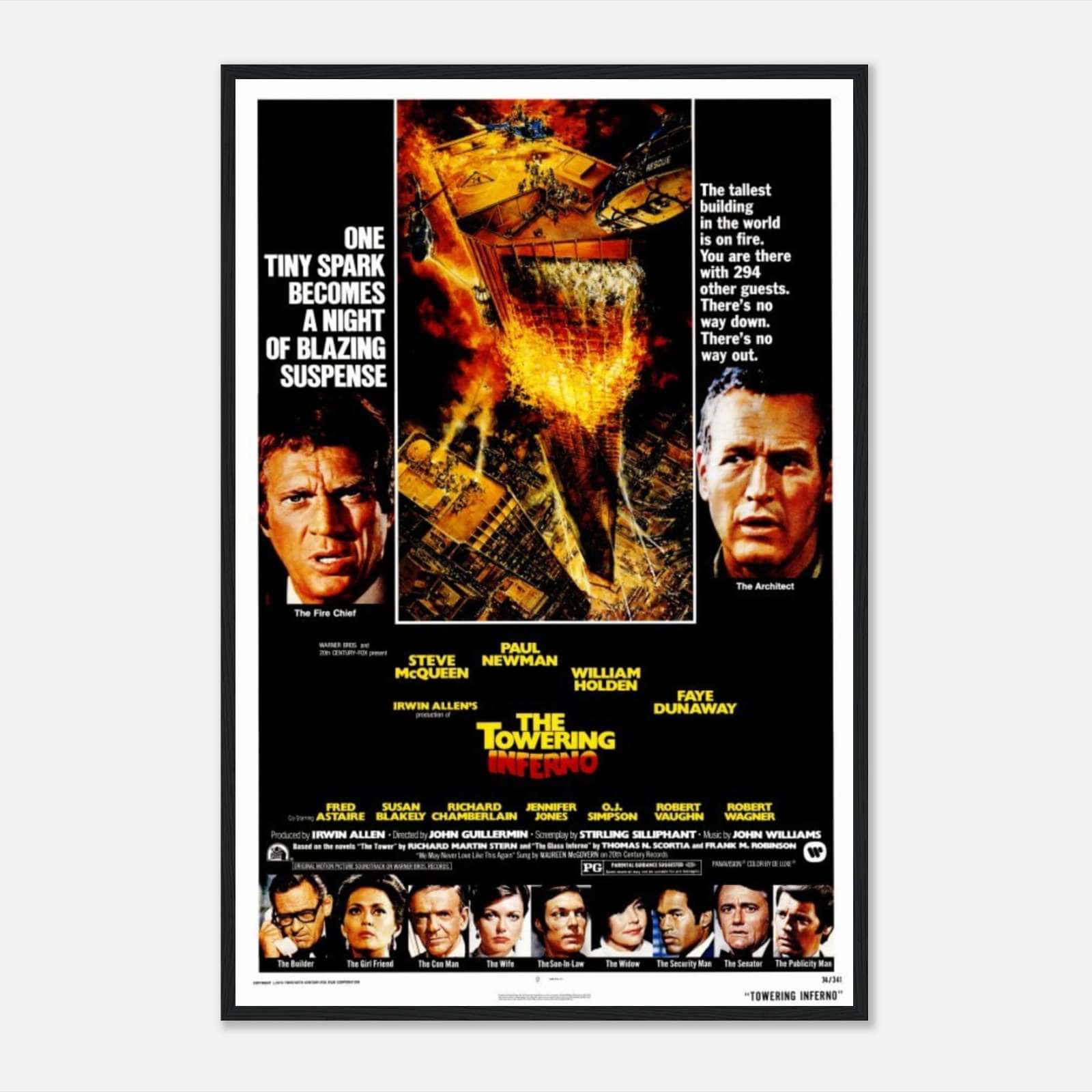 The Towering Inferno (1974) Movie Poster Print - Citiesbox