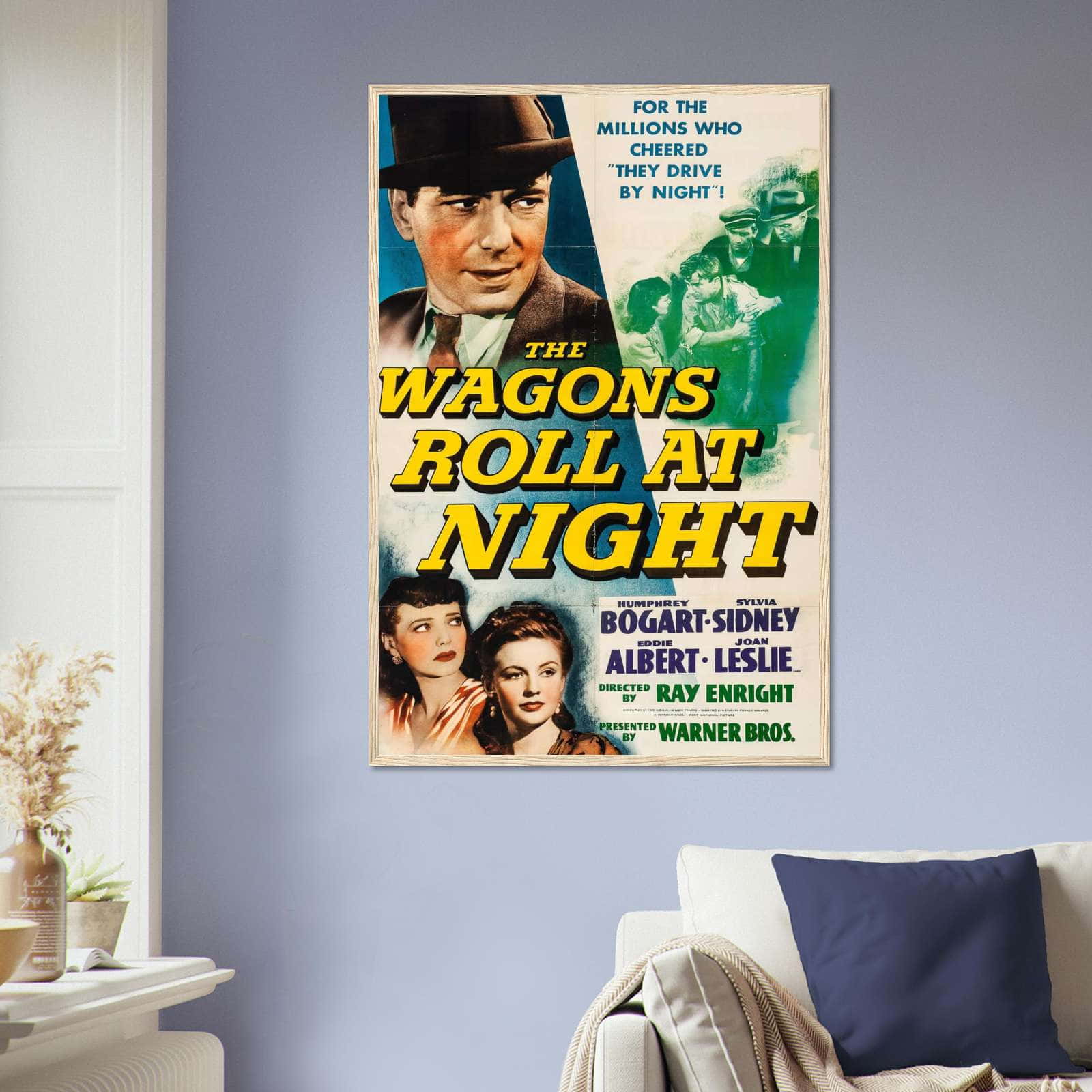 The Wagons Roll at Night (1941) Movie Poster Print - Citiesbox