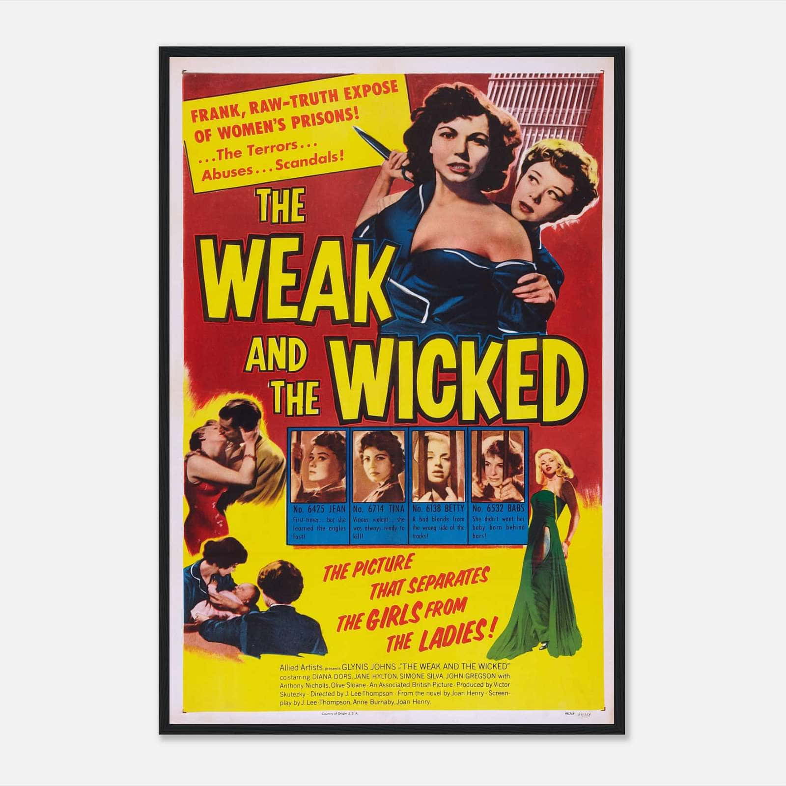 The Weak and the Wicked (1954) Movie Poster Print - Citiesbox