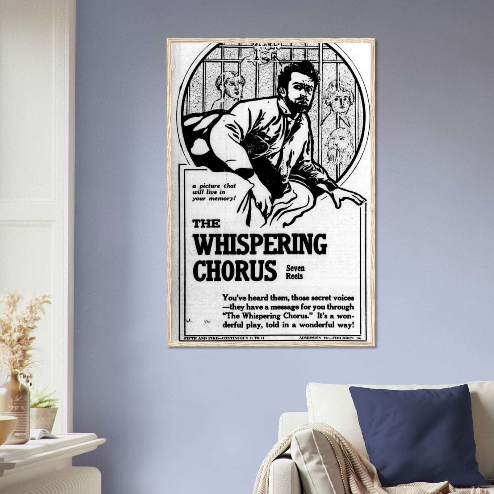 The Whispering Chorus (1918) Movie Poster Print - Citiesbox