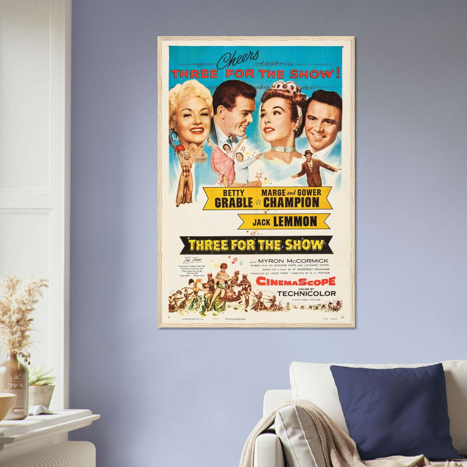 Three for the Show (1955) Movie Poster Print - Citiesbox