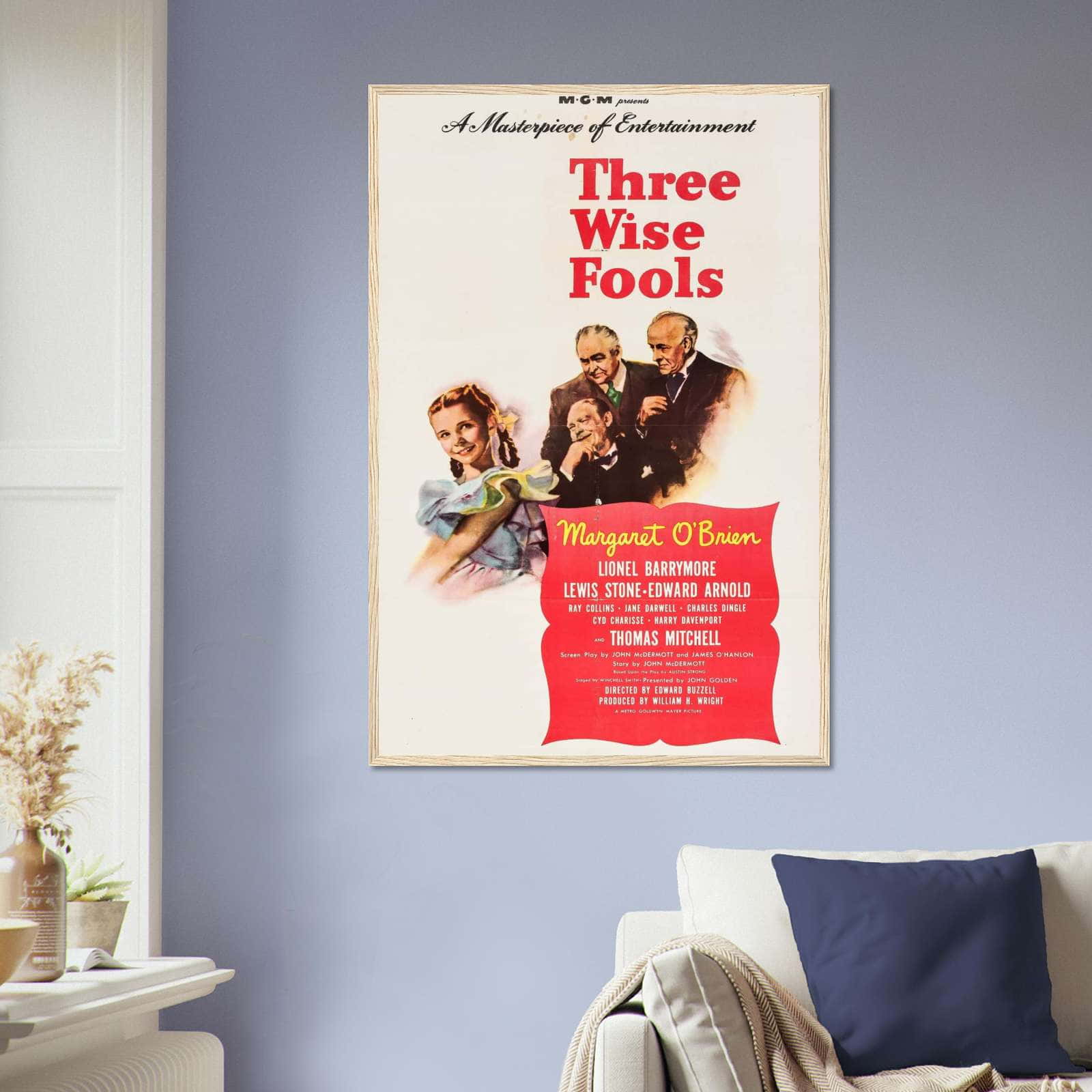 Three Wise Fools (1946) Movie Poster Print - Citiesbox