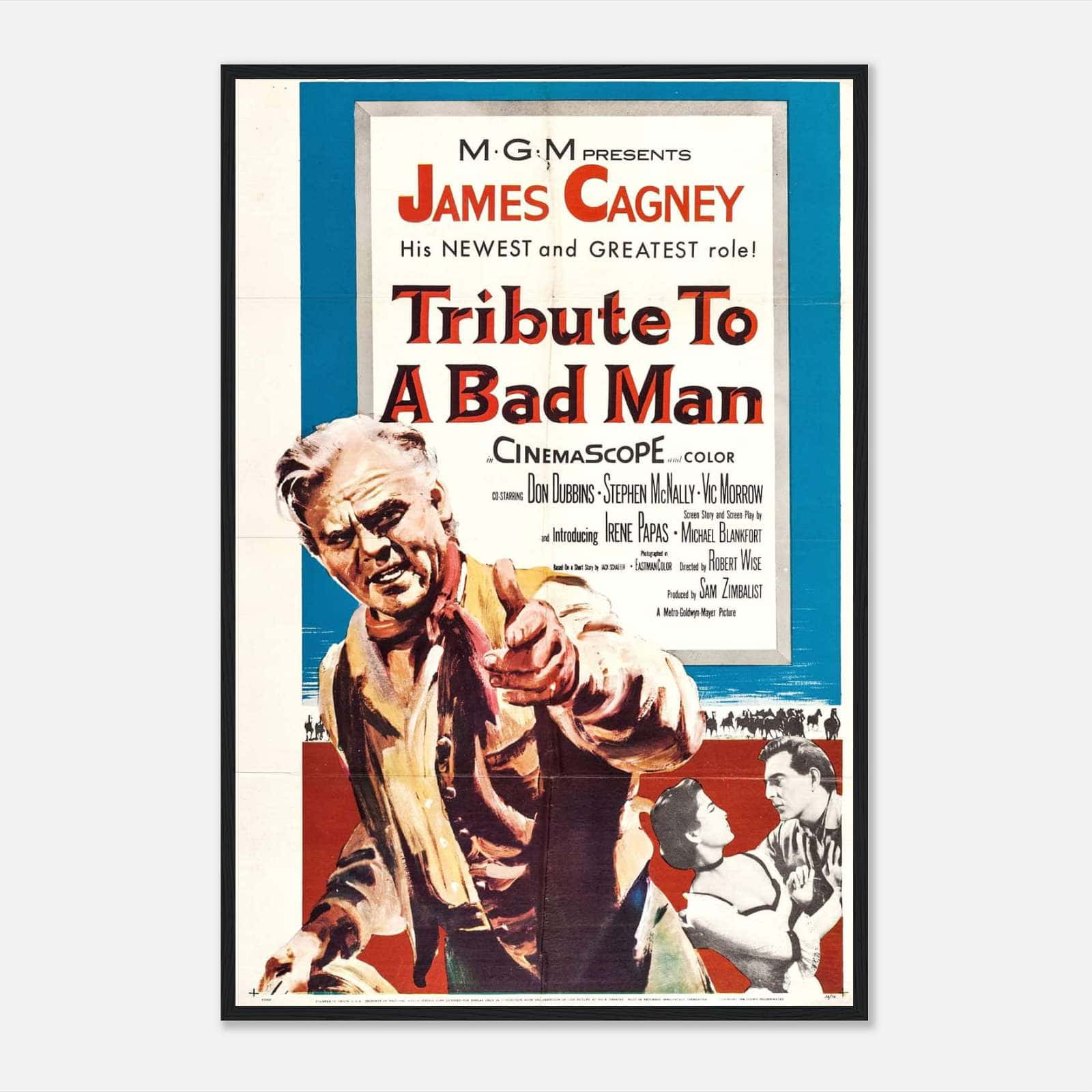 Tribute to a Bad Man (1956) Movie Poster Print - Citiesbox