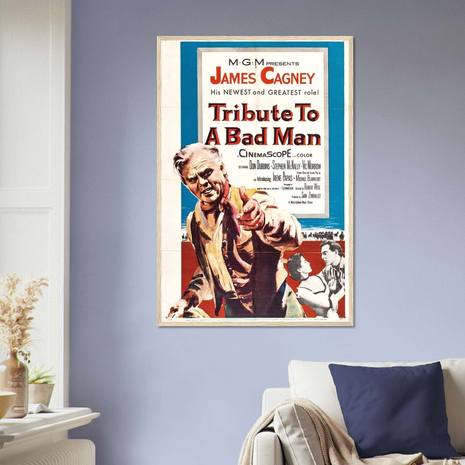 Tribute to a Bad Man (1956) Movie Poster Print - Citiesbox