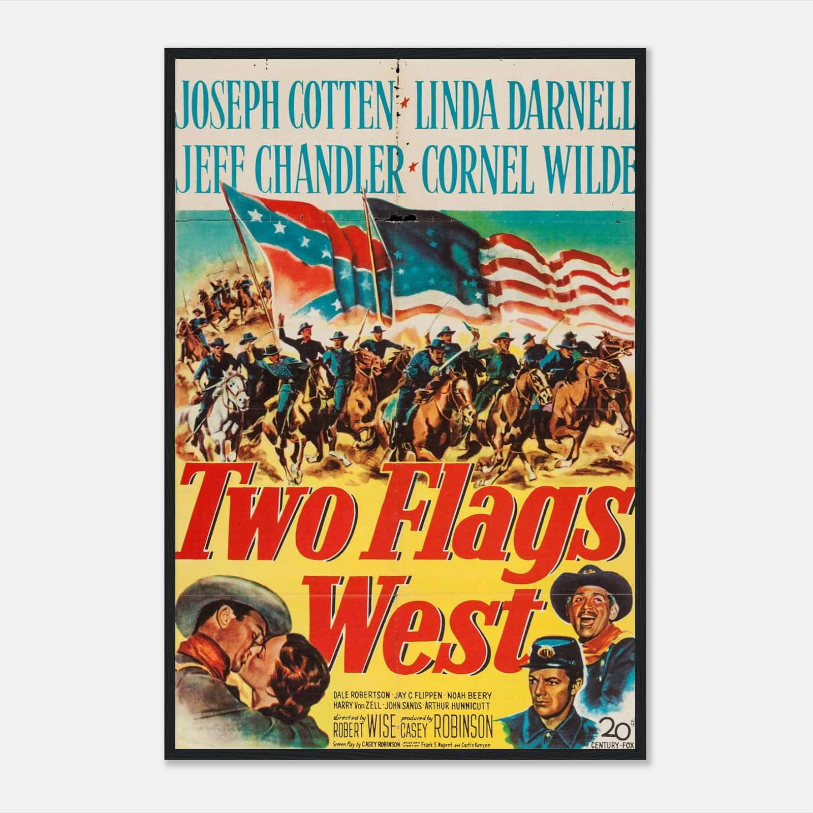 Two Flags West (1950) Movie Poster Print - Citiesbox