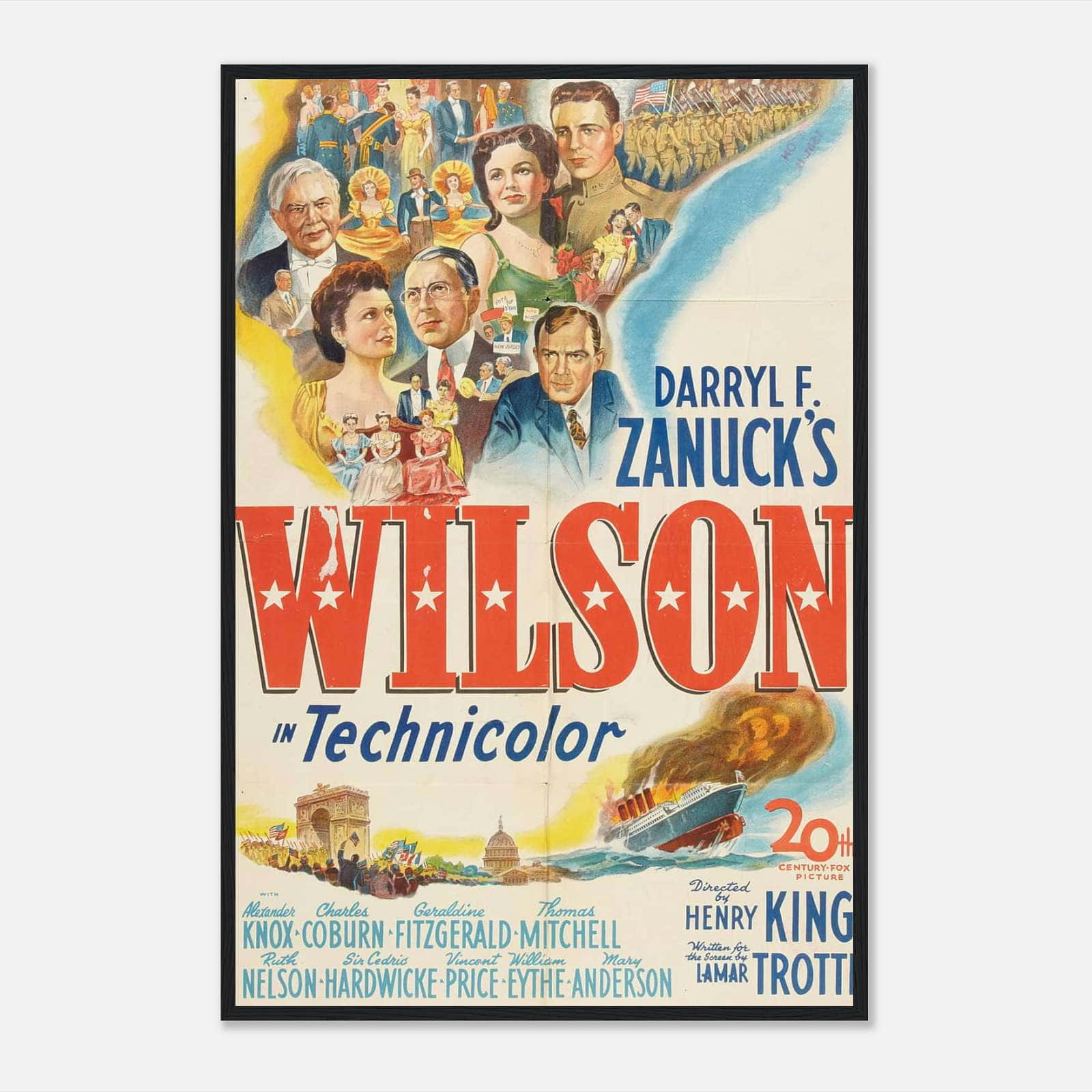Wilson (1944) Movie Poster Print - Citiesbox