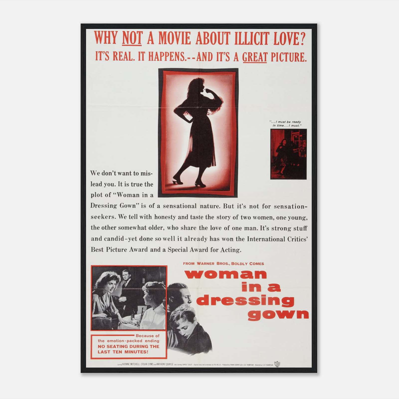 Woman in a Dressing Gown (1957) Movie Poster Print - Citiesbox