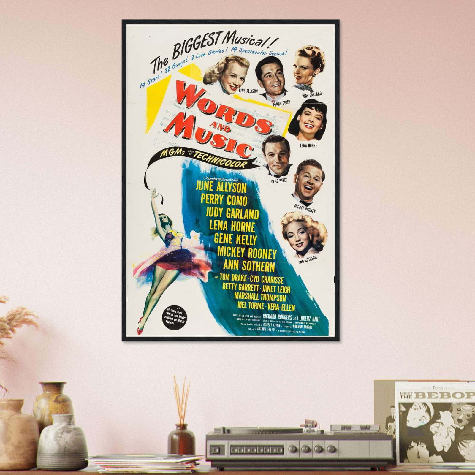 Words and Music (1948) Movie Poster Print - Citiesbox