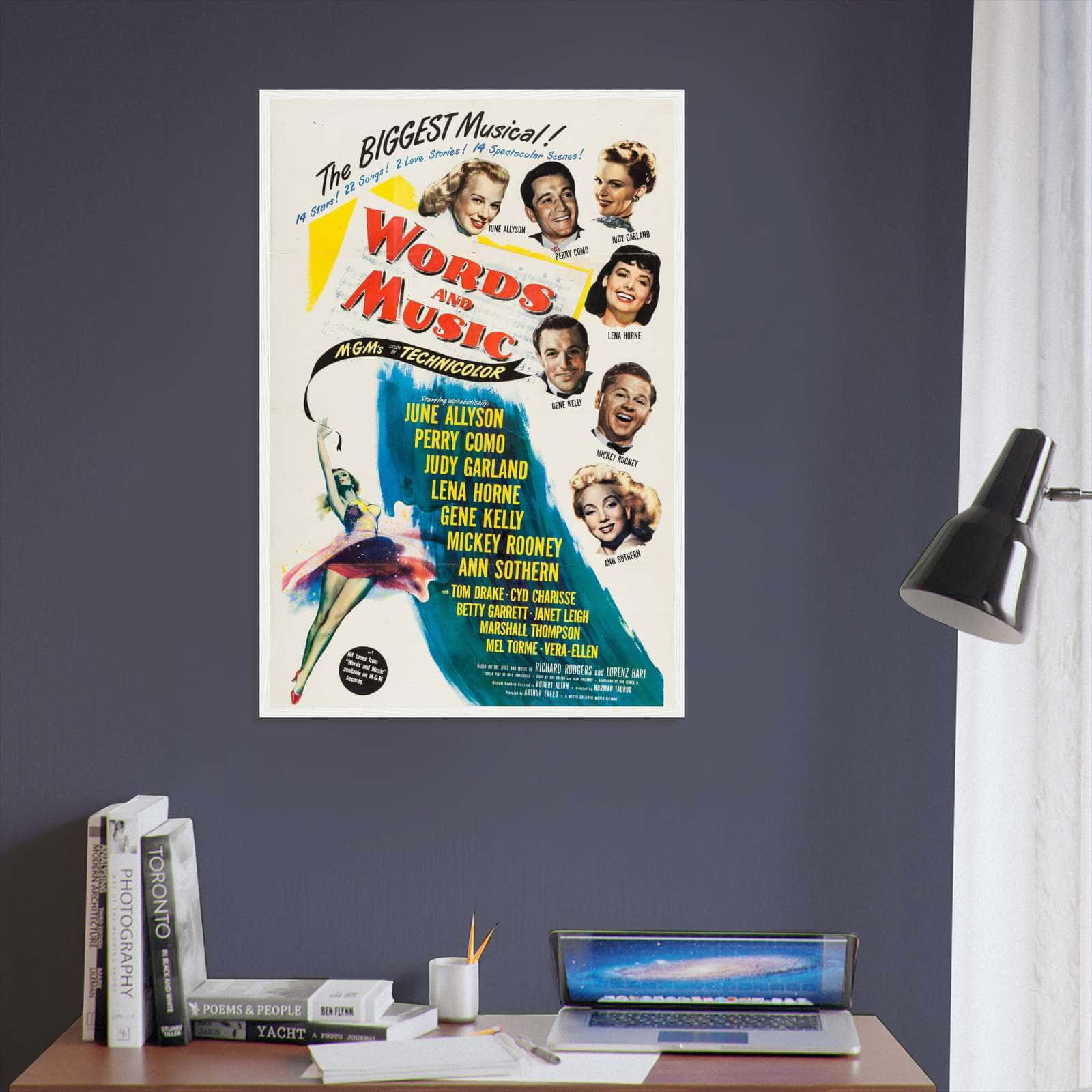 Words and Music (1948) Movie Poster Print - Citiesbox