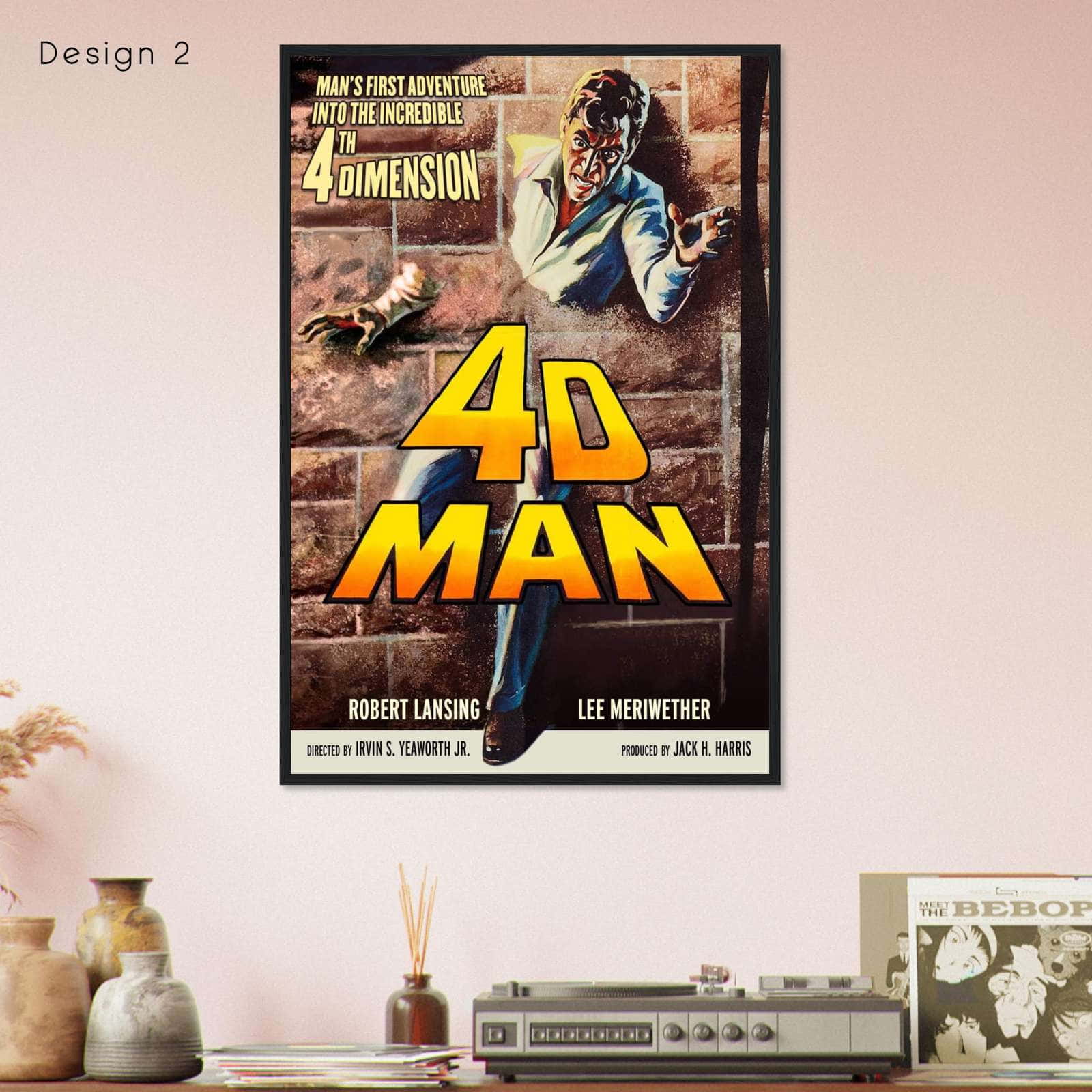 4D Man (1959) Movie Poster Print - Citiesbox
