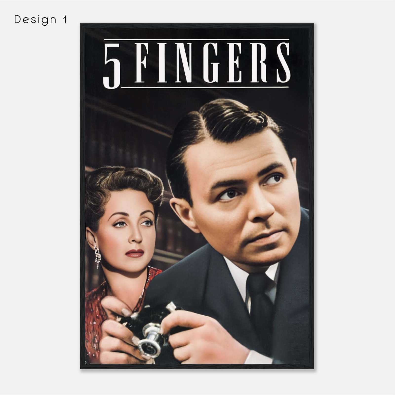 5 Fingers (1952) Movie Poster Print - Citiesbox