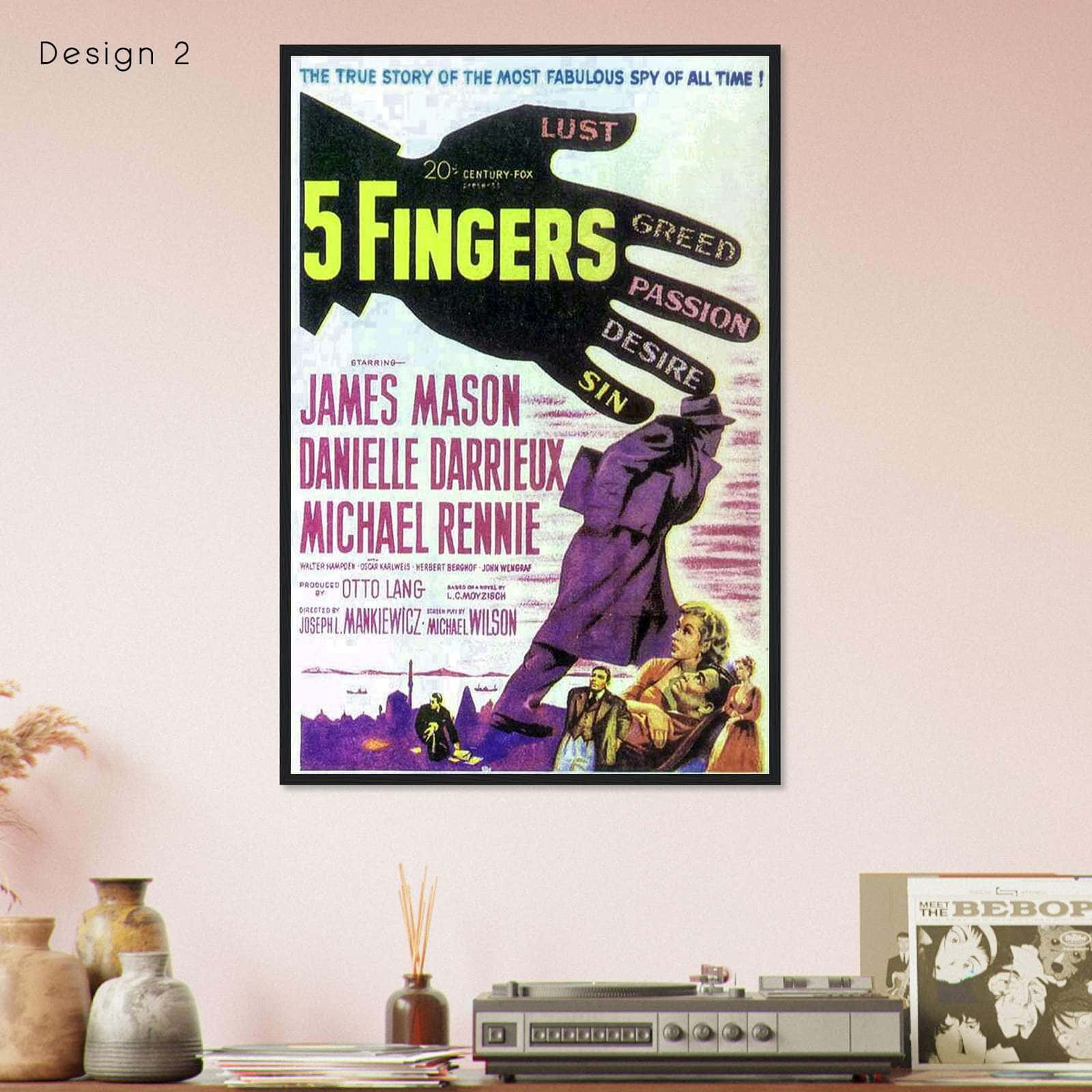 5 Fingers (1952) Movie Poster Print - Citiesbox