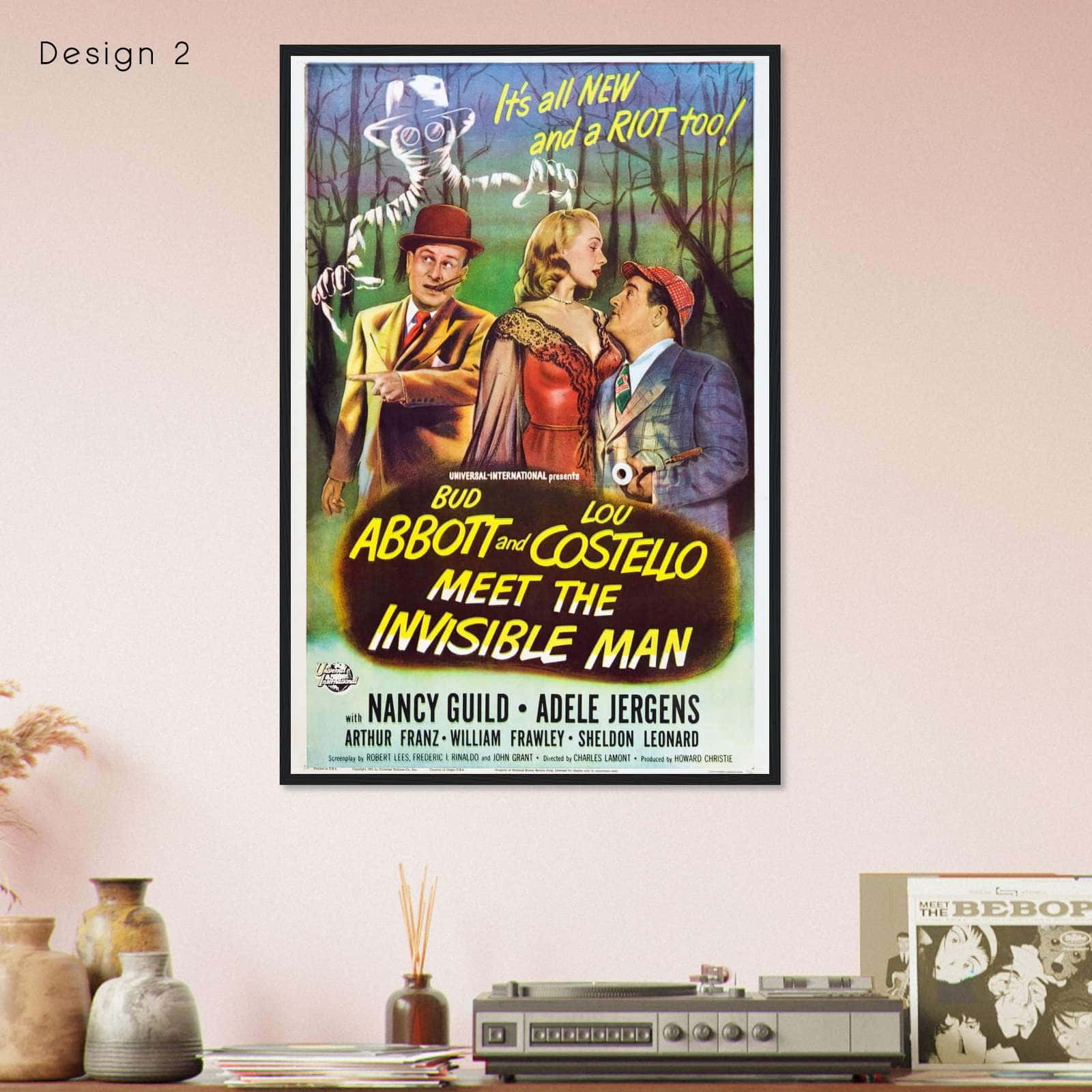 Abbott and Costello Meet the Invisible Man (1951) Movie Poster Print ...