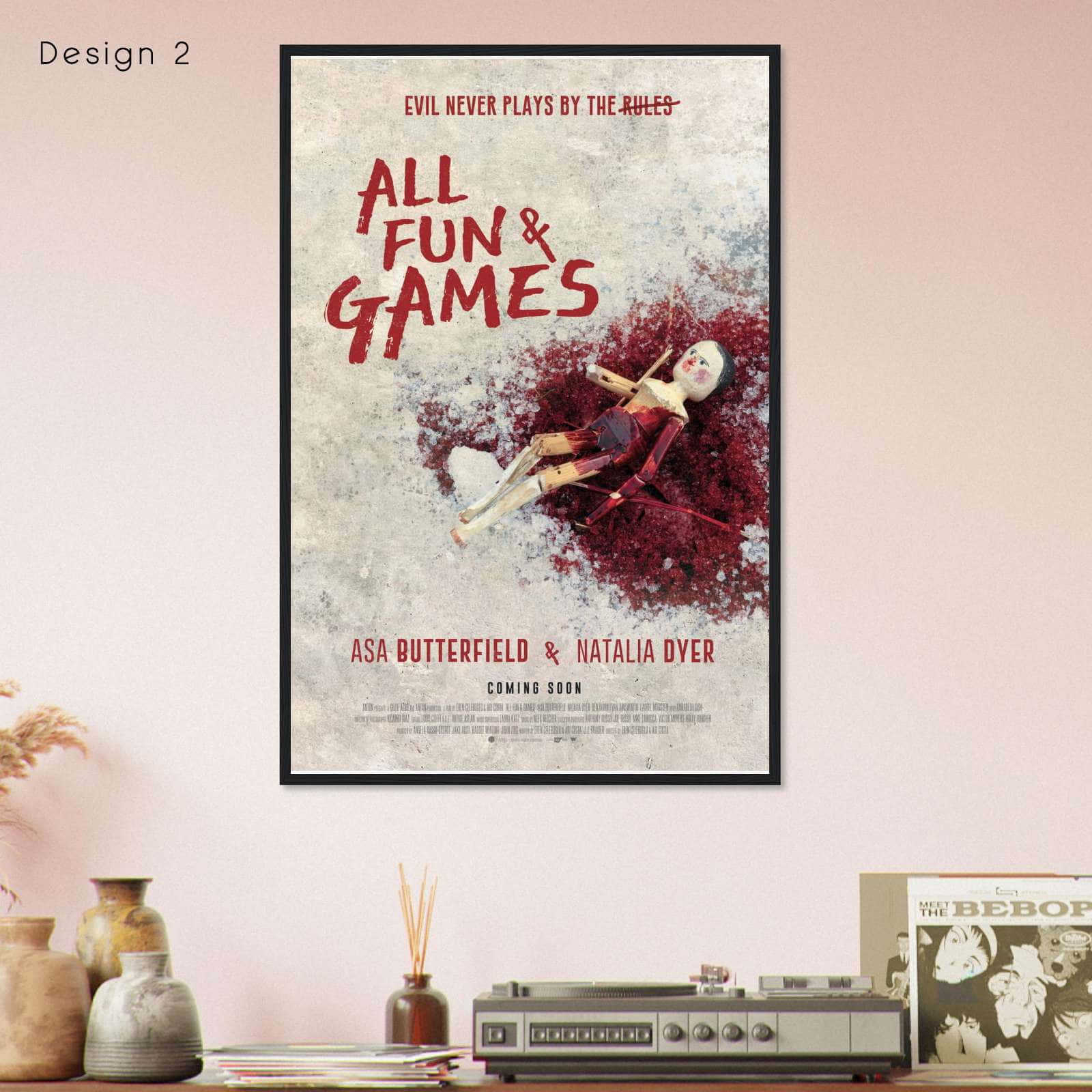 All Fun and Games (2023) Movie Poster Print - Citiesbox