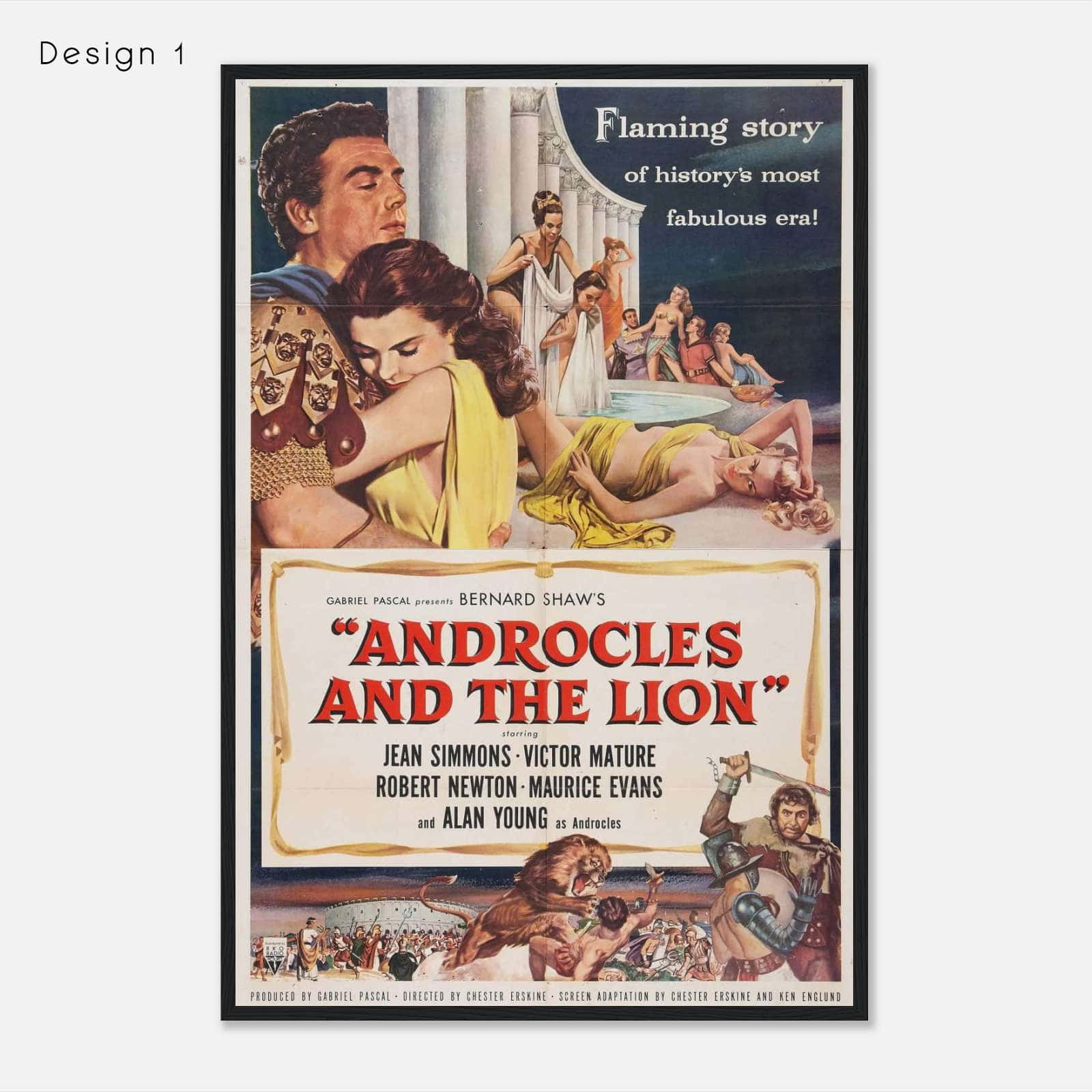 Androcles and the Lion (1952) Movie Poster Print - Citiesbox