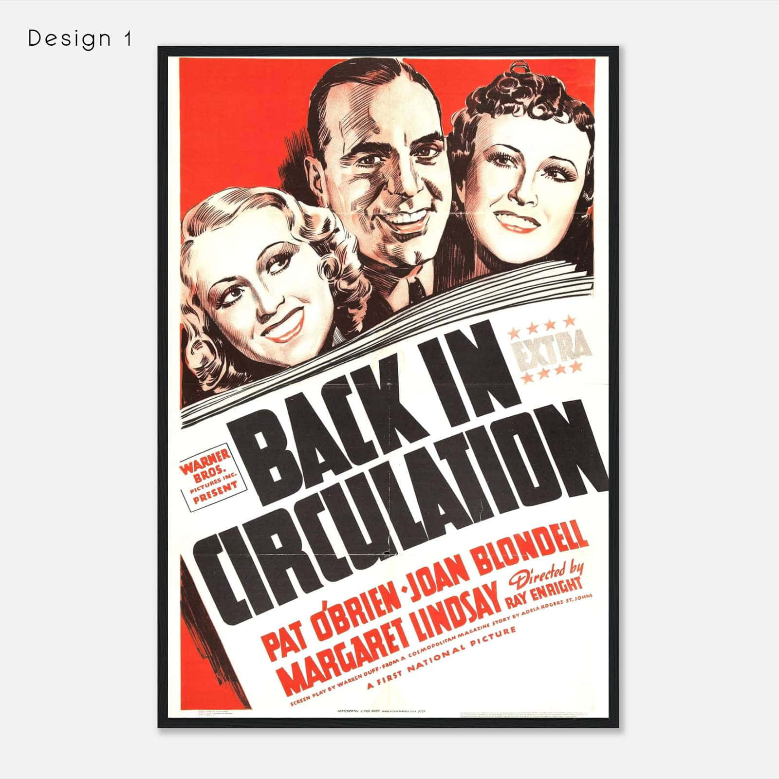 Back in Circulation (1937) Movie Poster Print - Citiesbox