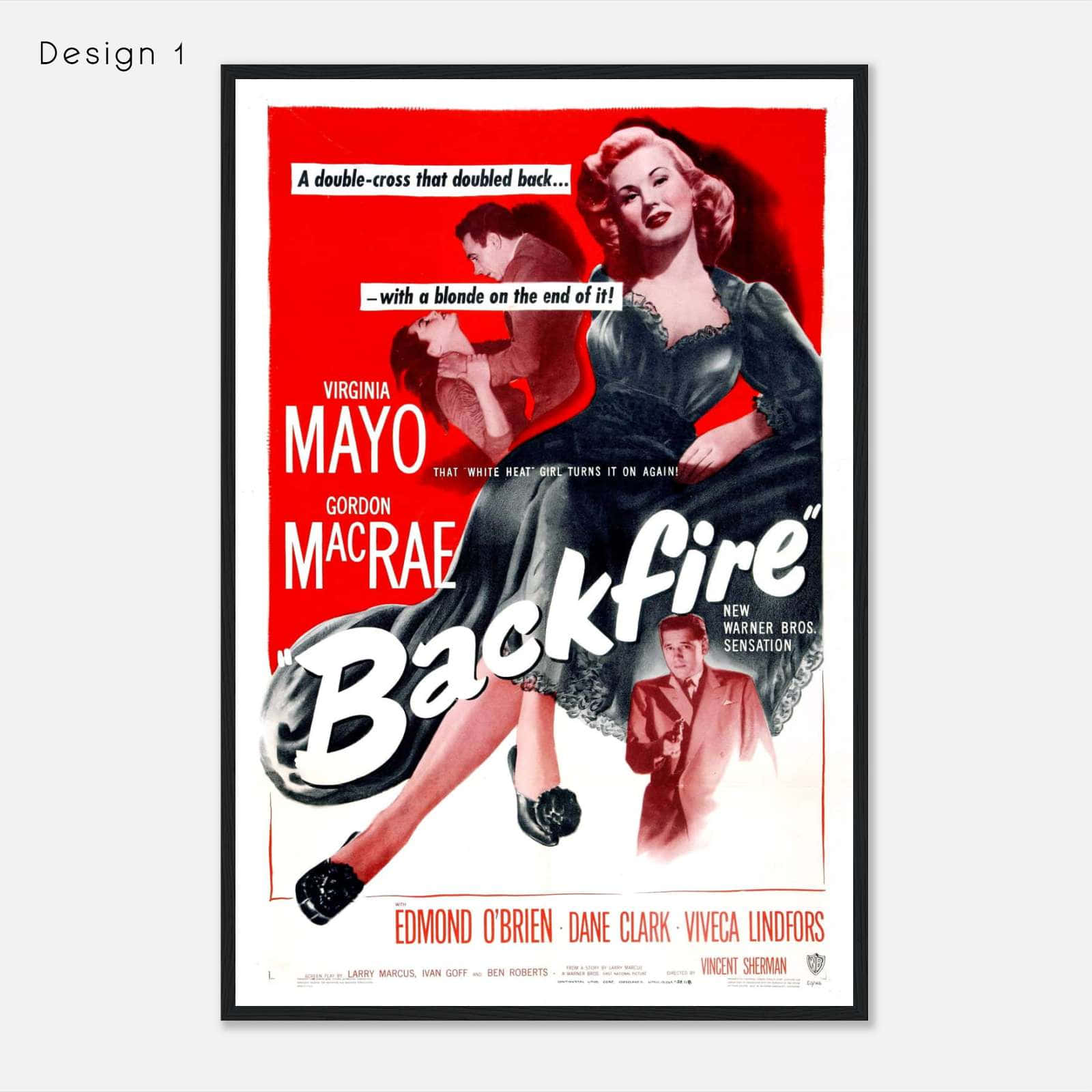 Backfire (1950) Movie Poster Print - Citiesbox