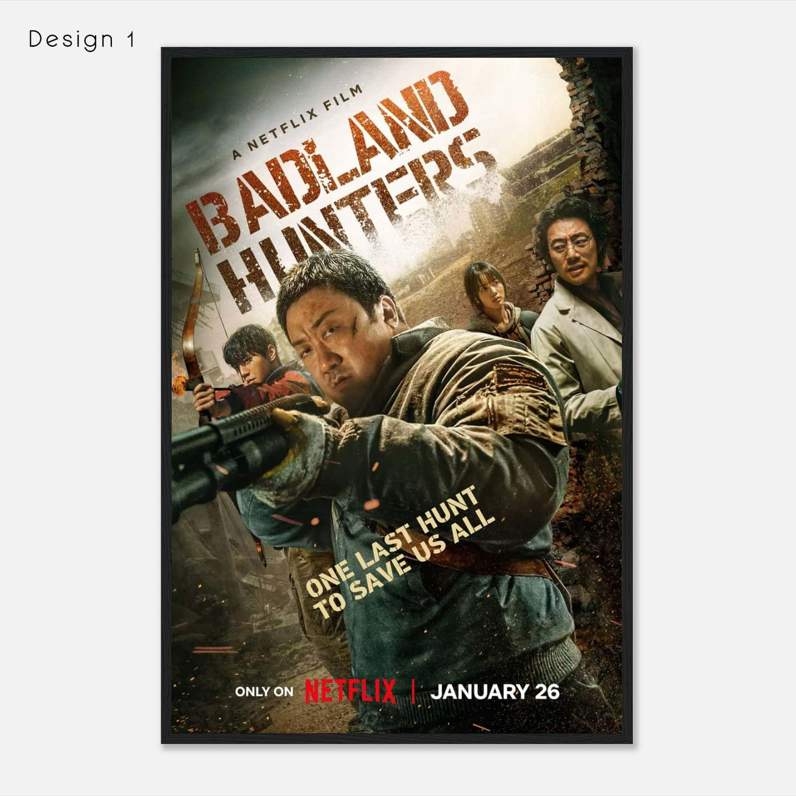 Badland Hunters (2024) Movie Poster Print - Citiesbox