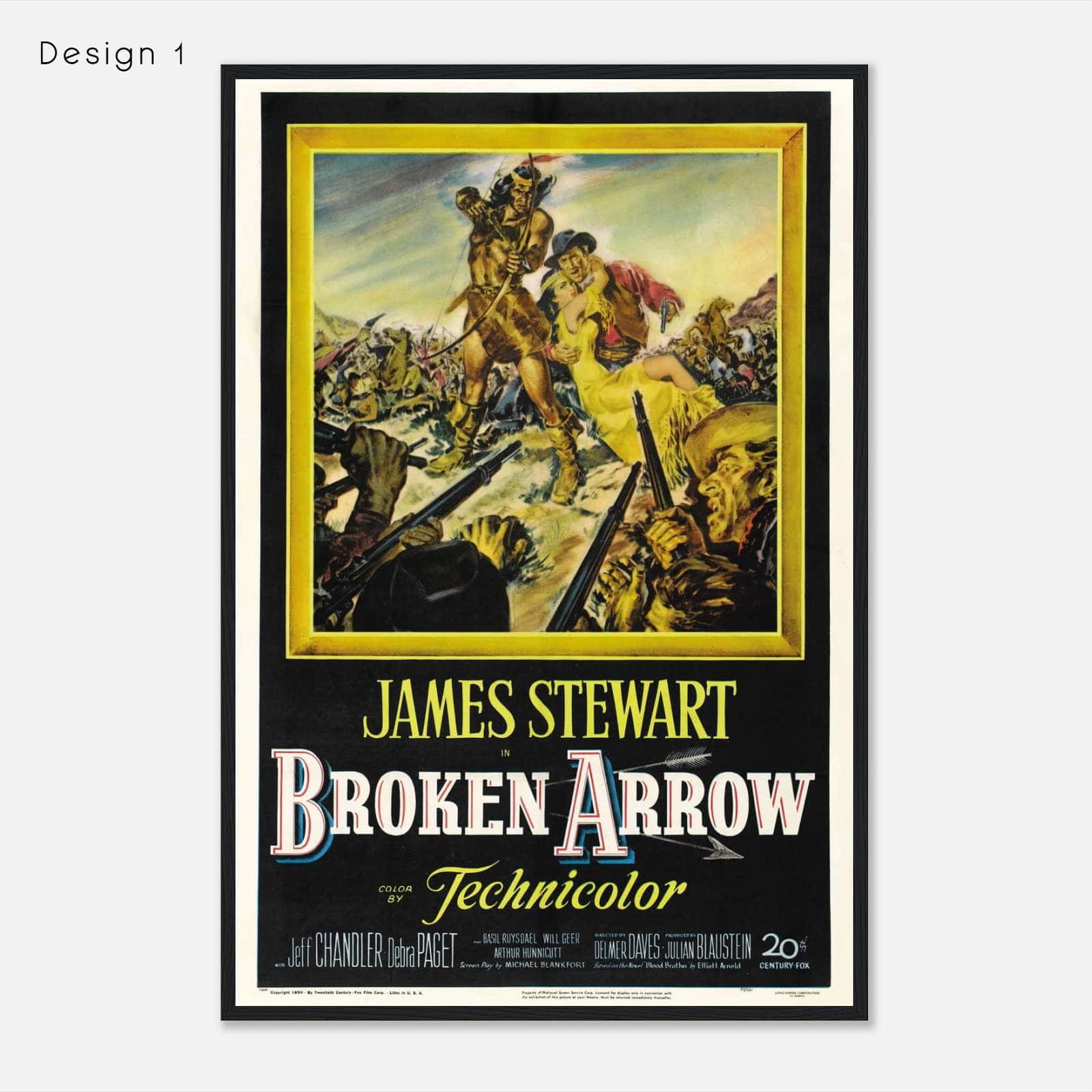 Broken Arrow (1950) Movie Poster Print - Citiesbox
