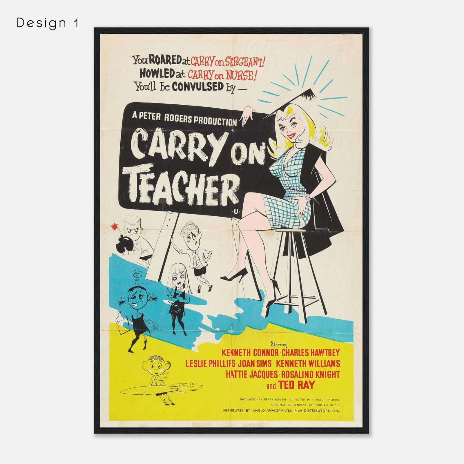 Carry On Teacher (1959) Movie Poster Print - Citiesbox