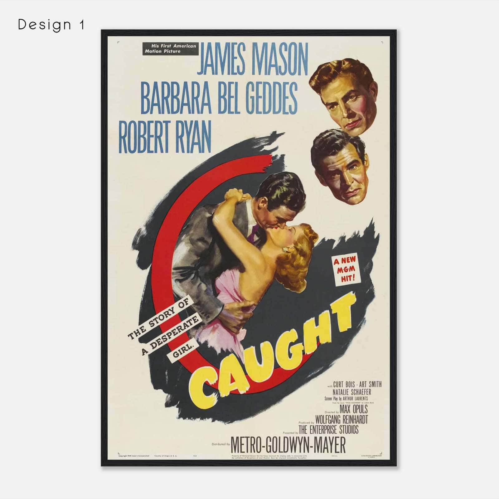 Caught (1949) Movie Poster Print - Citiesbox