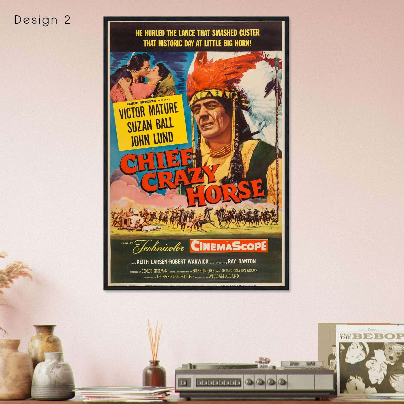 Chief Crazy Horse (1955) Movie Poster Print - Citiesbox