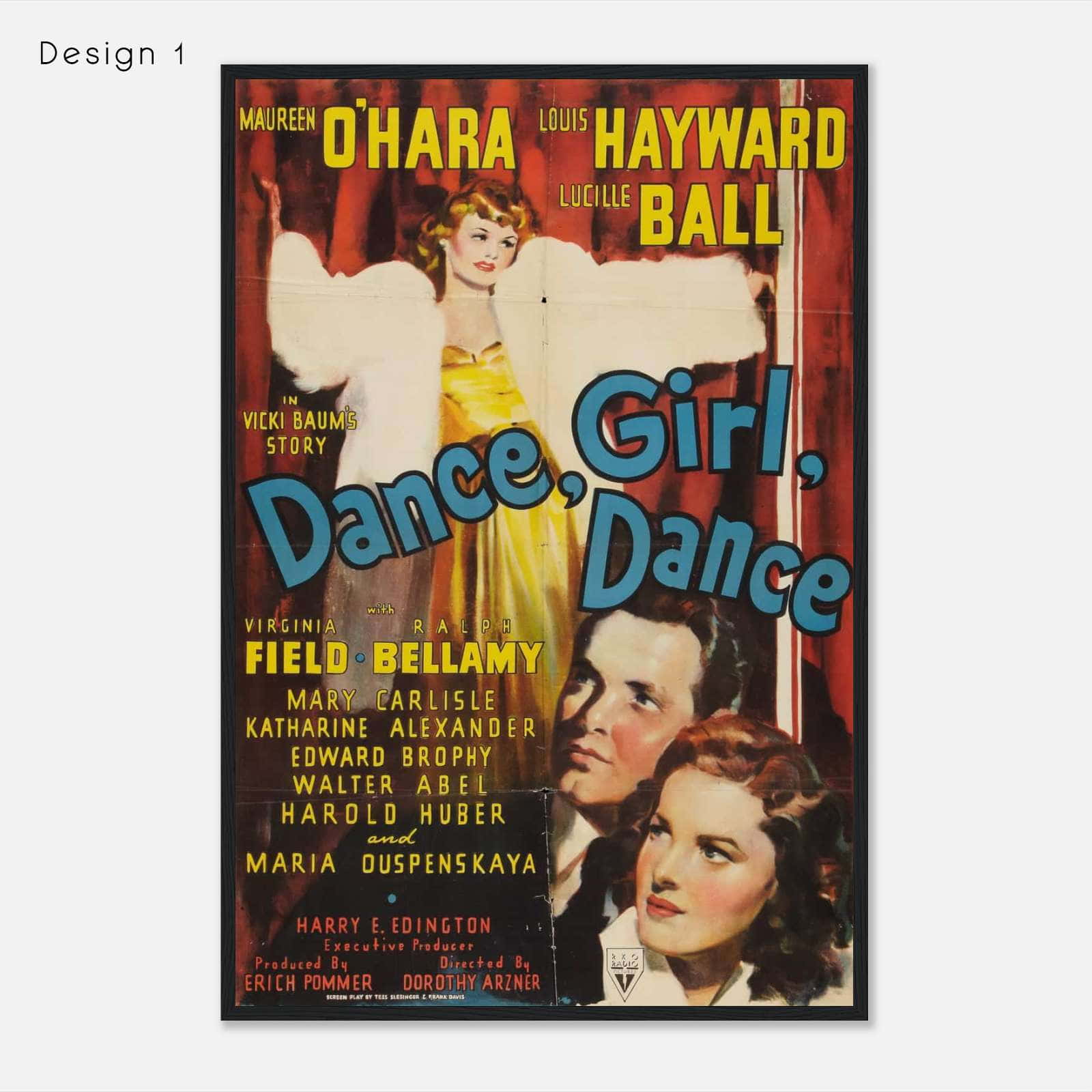 Dance, Girl, Dance (1940) Movie Poster Print - Citiesbox