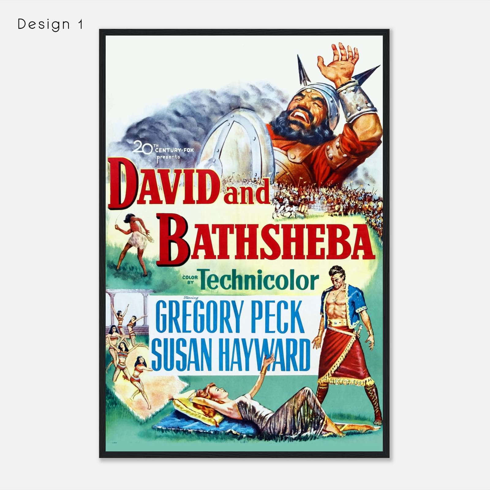David and Bathsheba (1951) Movie Poster Print - Citiesbox